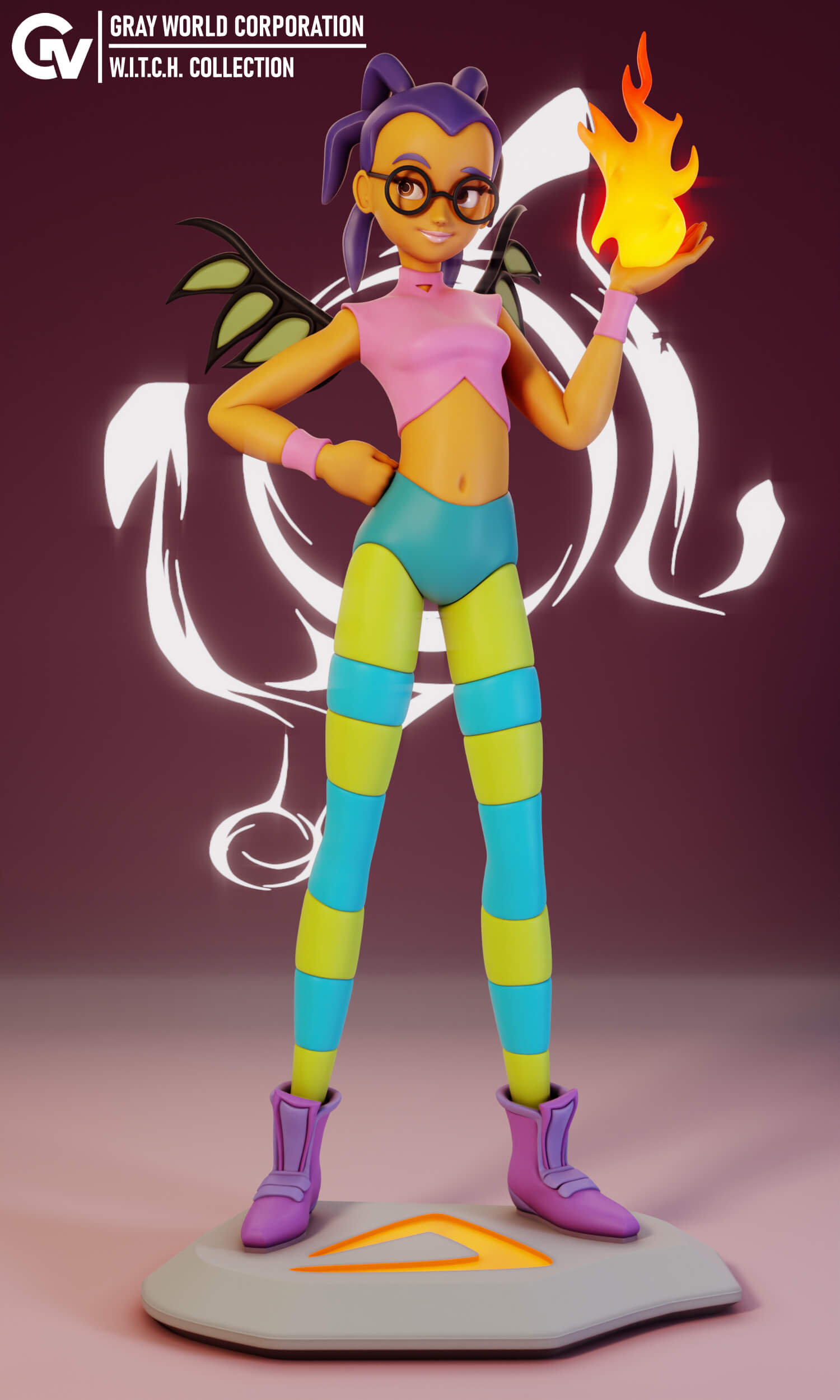 W.i.t.c.h. Extra Bases - Free 3D Model by Gray World Corporation