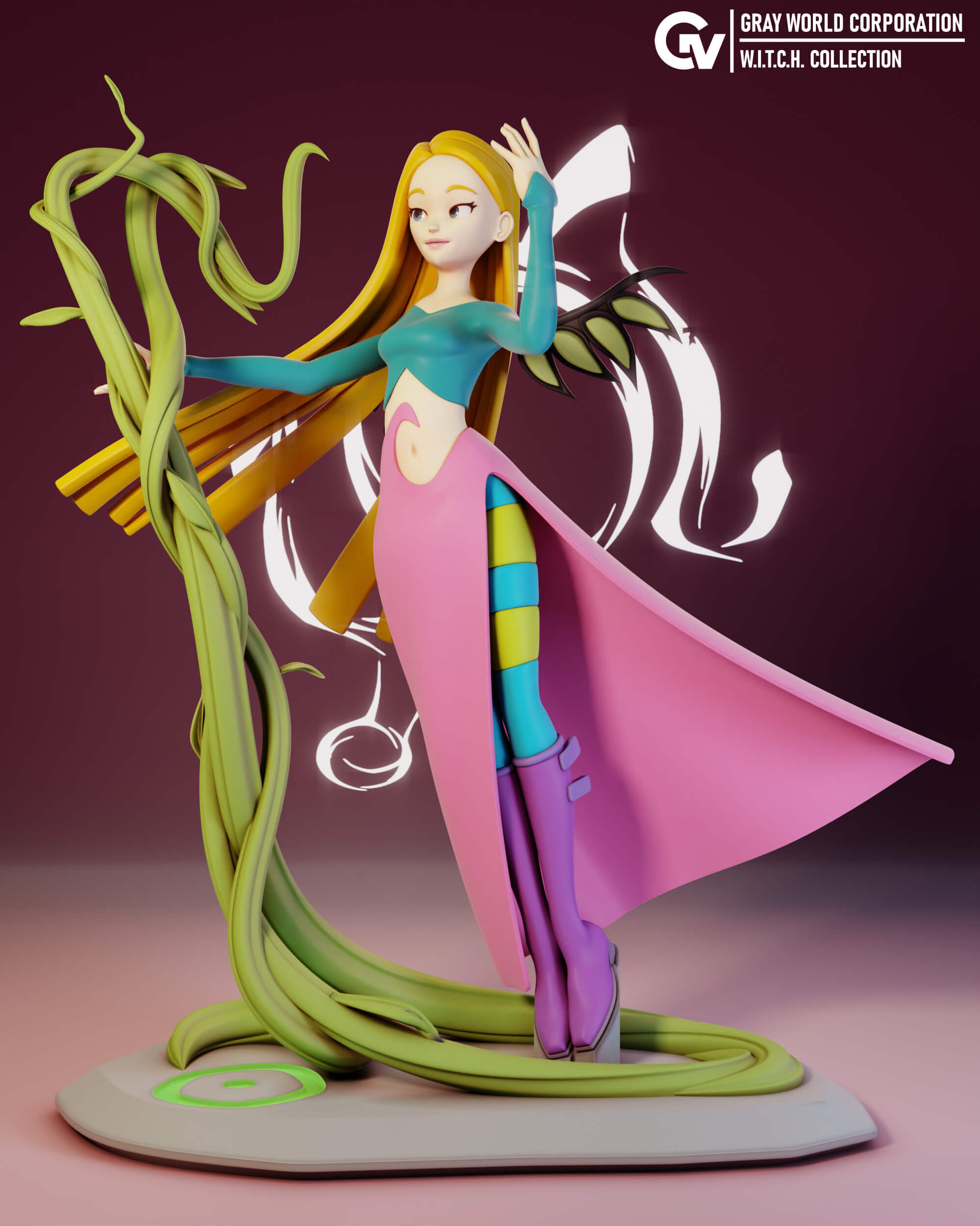 W.i.t.c.h. Extra Bases - Free 3D Model by Gray World Corporation