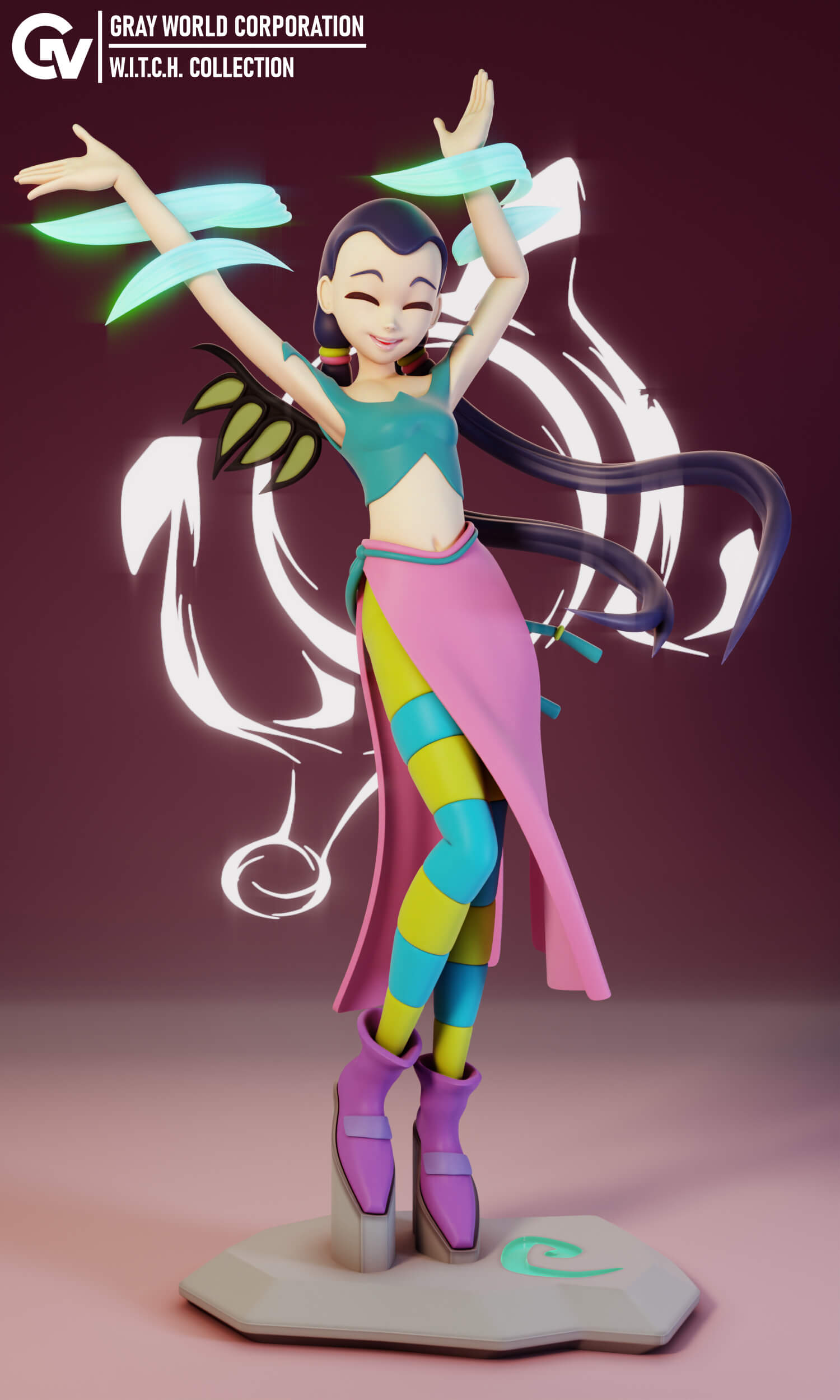 W.i.t.c.h. Extra Bases - Free 3D Model by Gray World Corporation