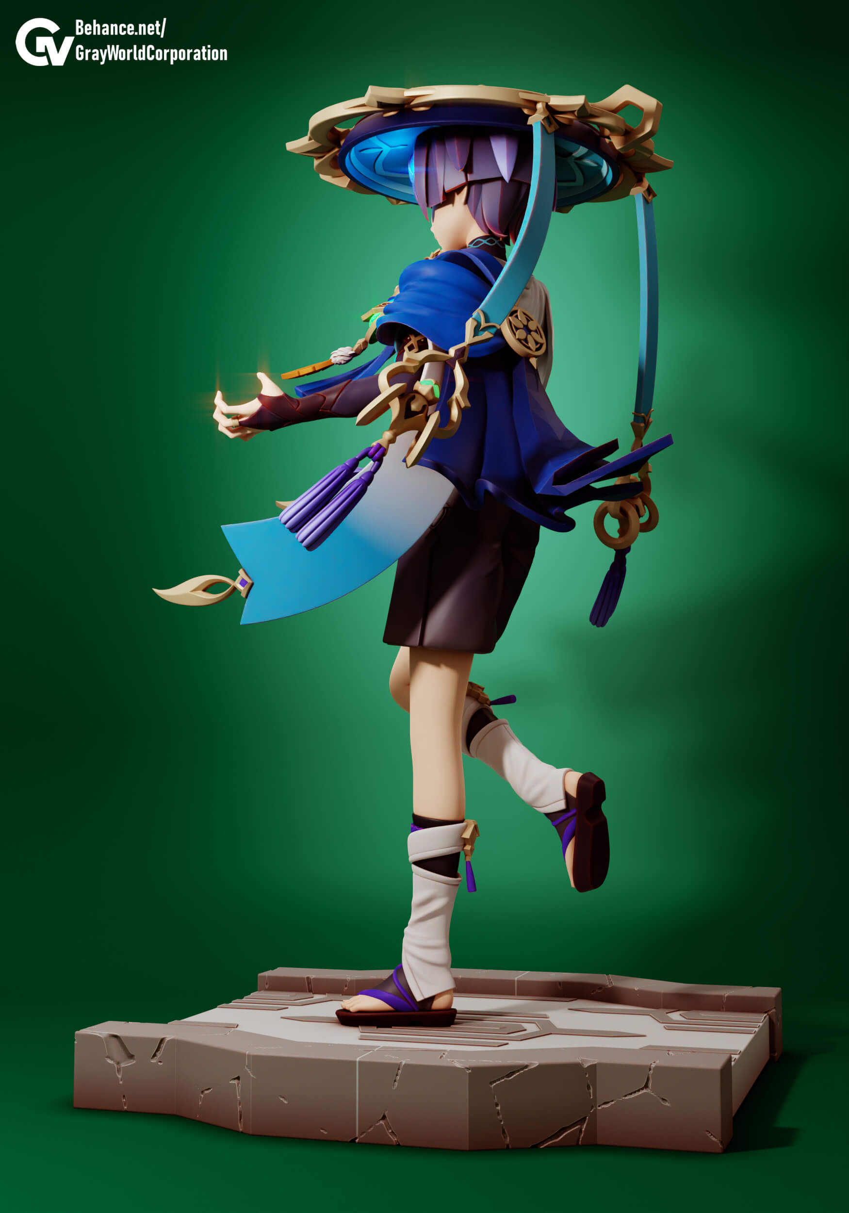 Wanderer - Genshin Impact 3D Print Model by Gray World Corporation