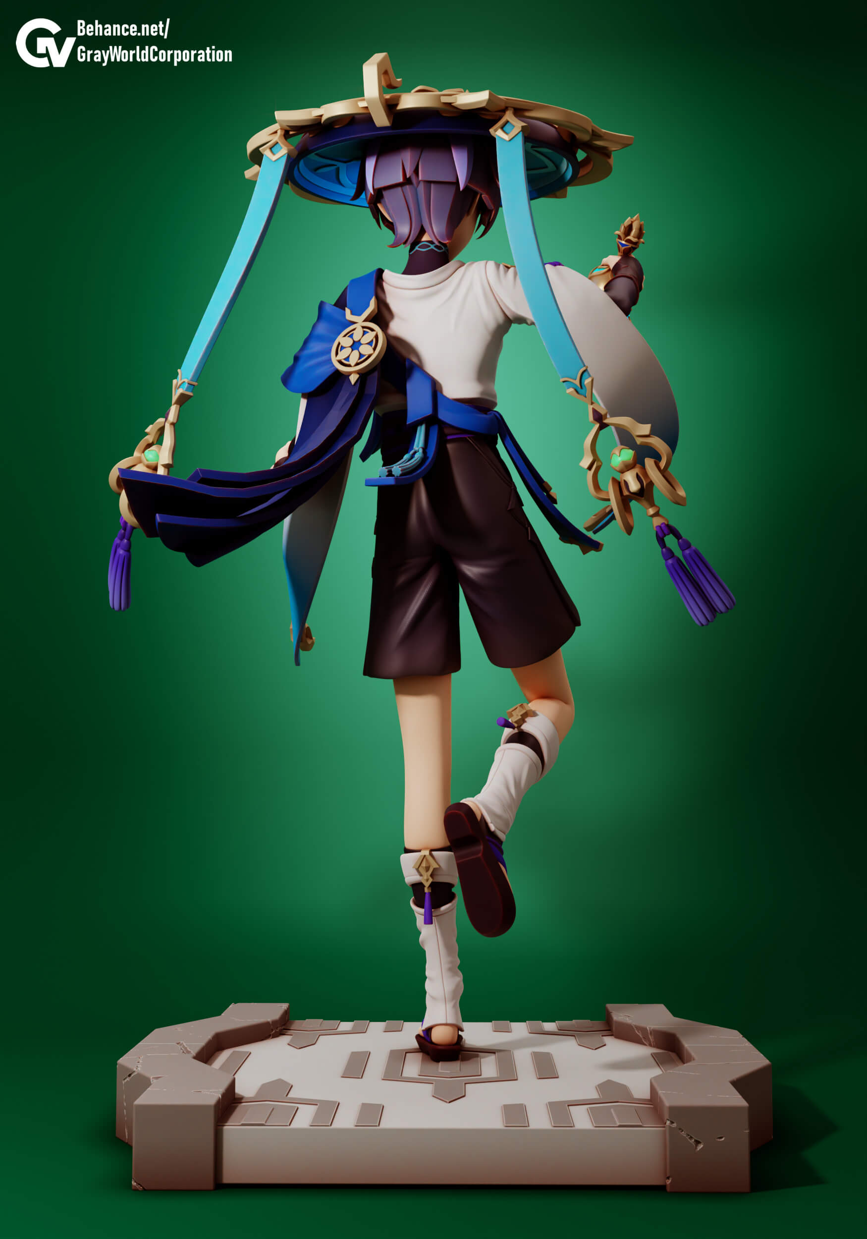 Wanderer - Genshin Impact 3D Print Model by Gray World Corporation