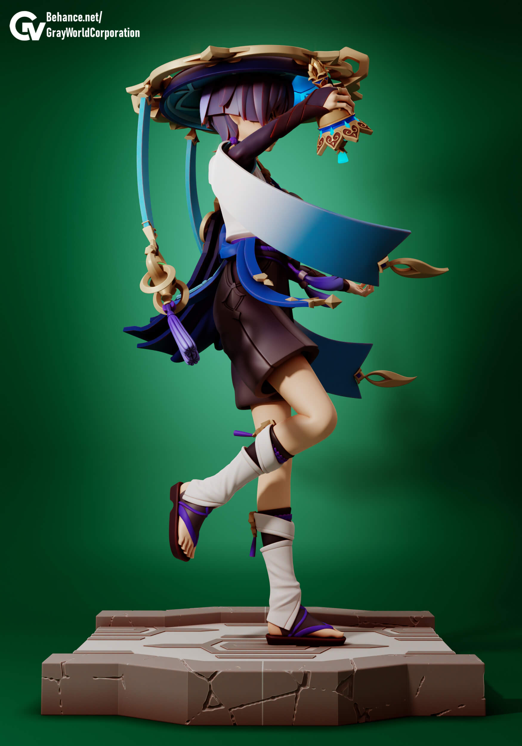 Wanderer - Genshin Impact 3D Model by Gray World Corporation