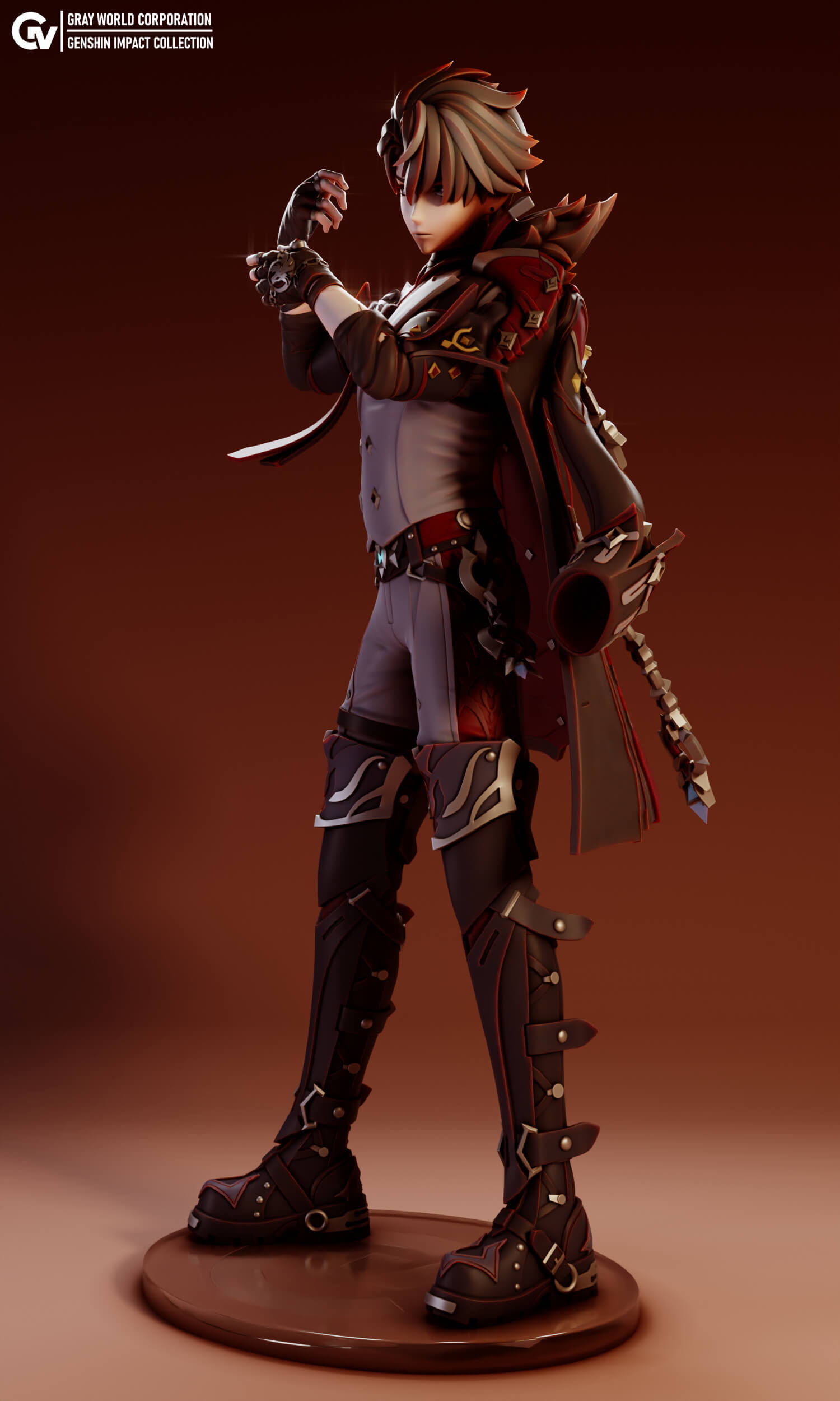 Wriothesley - Genshin Impact 3D Model by Gray World Corporation