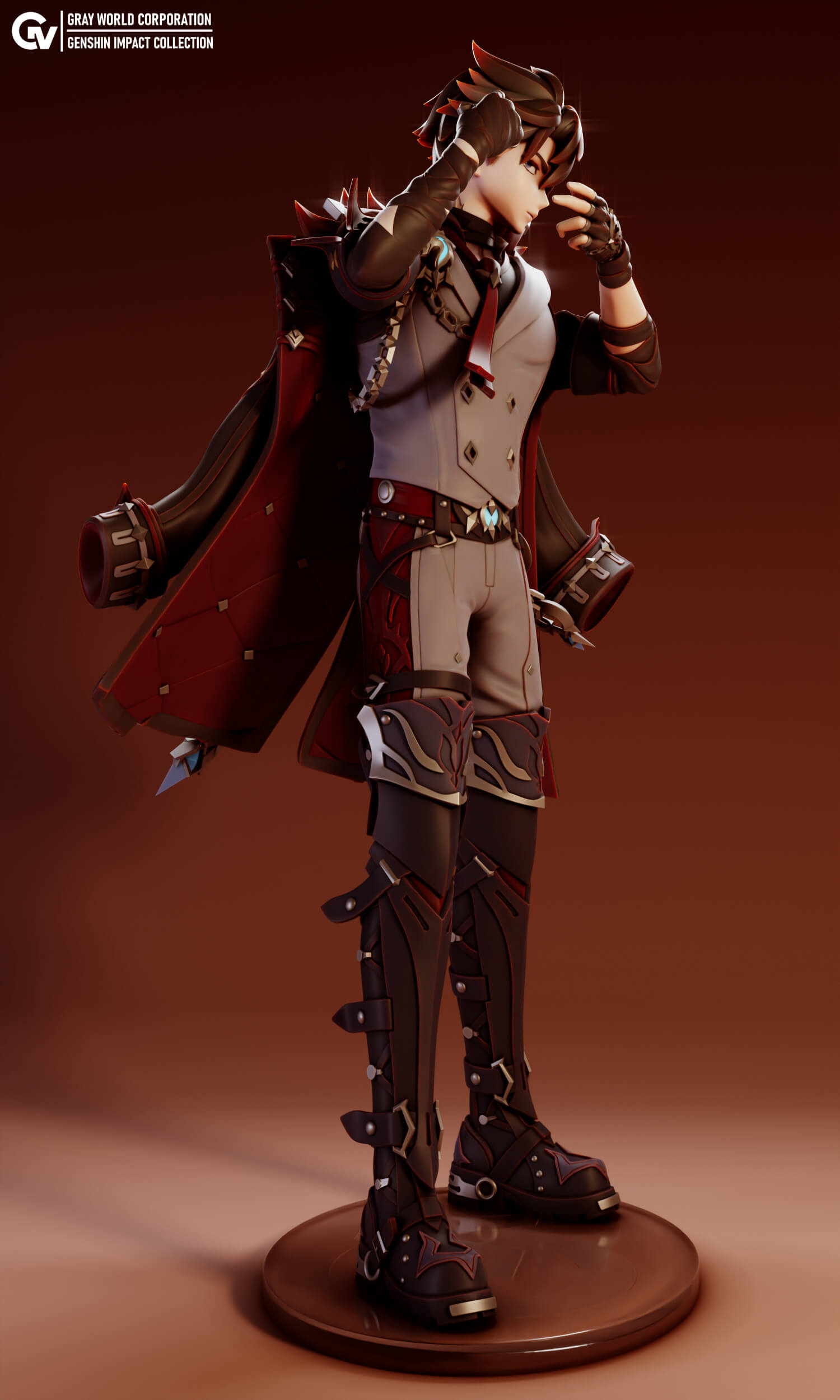 Wriothesley - Genshin Impact 3D Print Model by Gray World Corporation