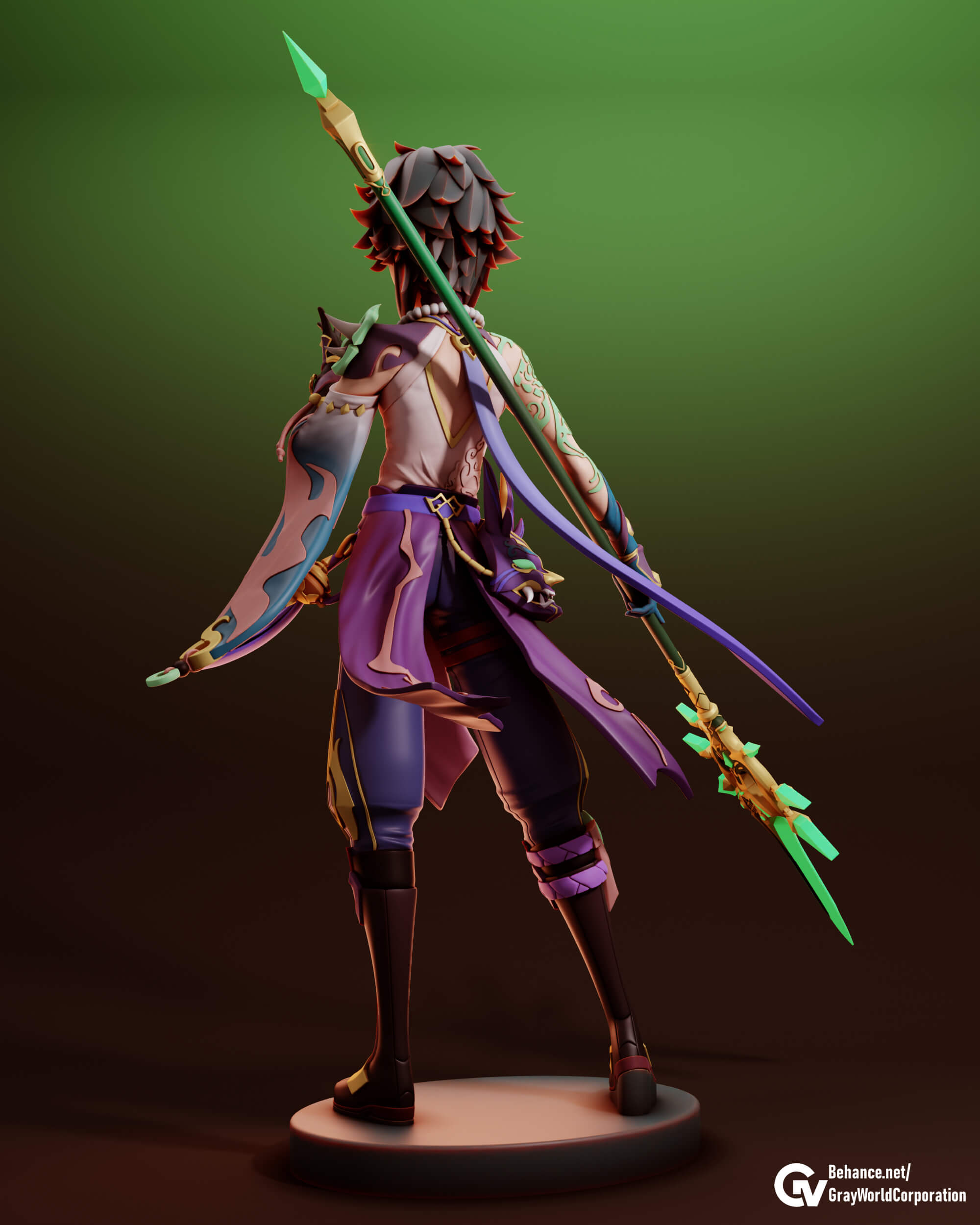 Xiao - Genshin Impact 3D Model by Gray World Corporation