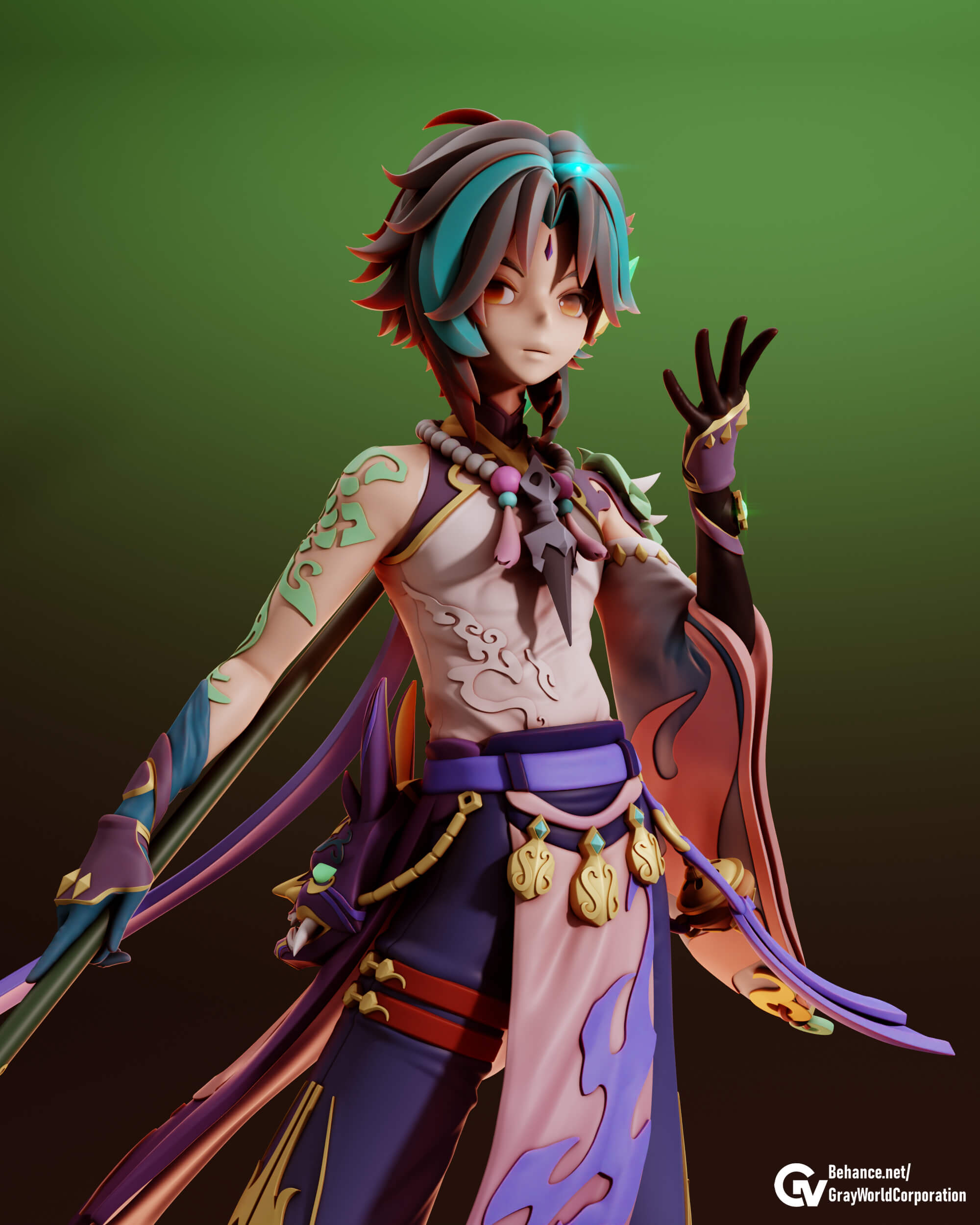 Xiao - Genshin Impact 3D Model by Gray World Corporation