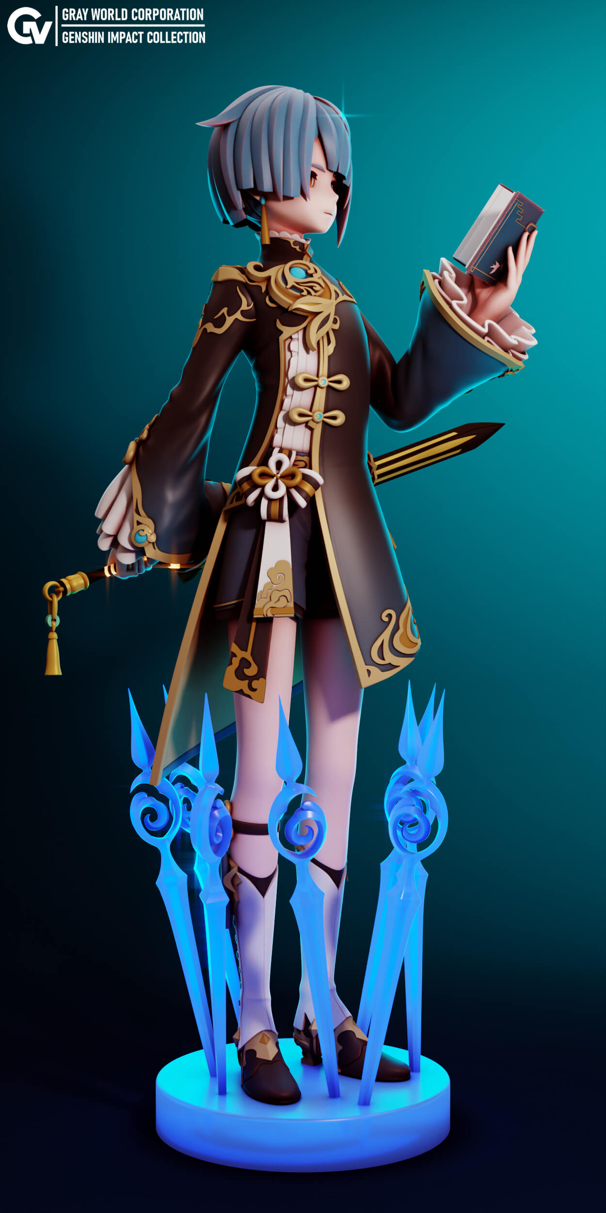 Xingqiu - Genshin Impact 3D Print Model by Gray World Corporation