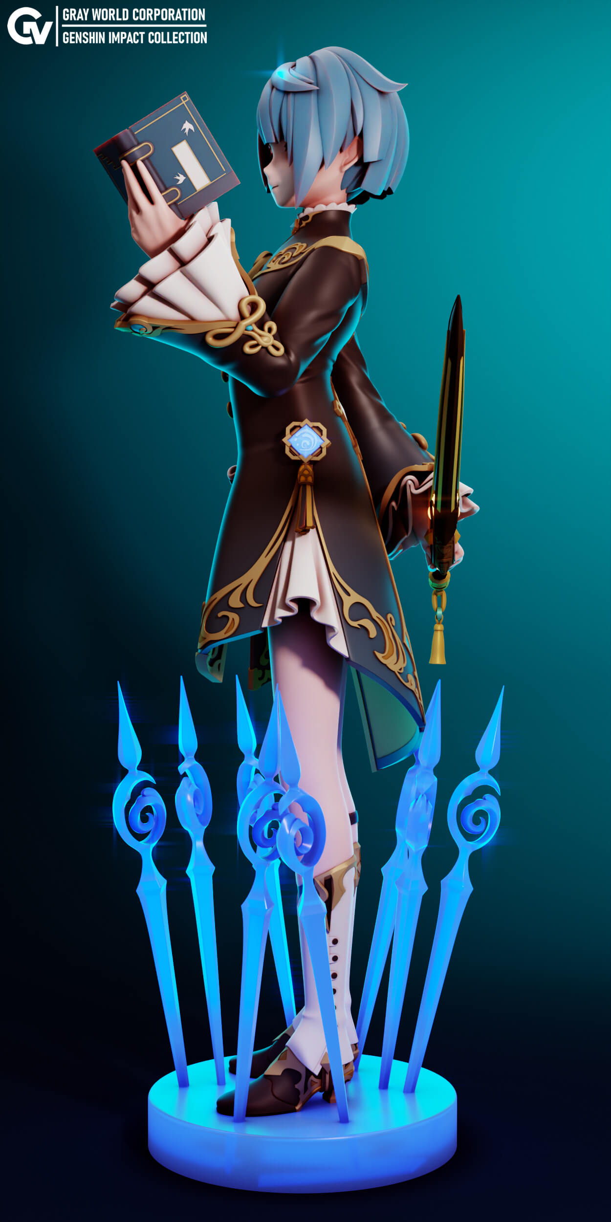 Xingqiu - Genshin Impact 3D Print Model by Gray World Corporation