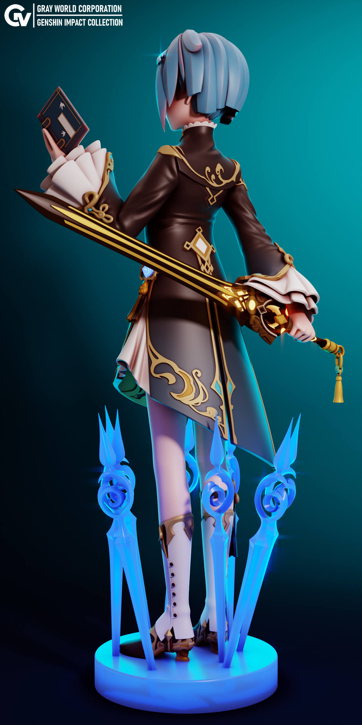 Xingqiu - Genshin Impact 3D Model by Gray World Corporation