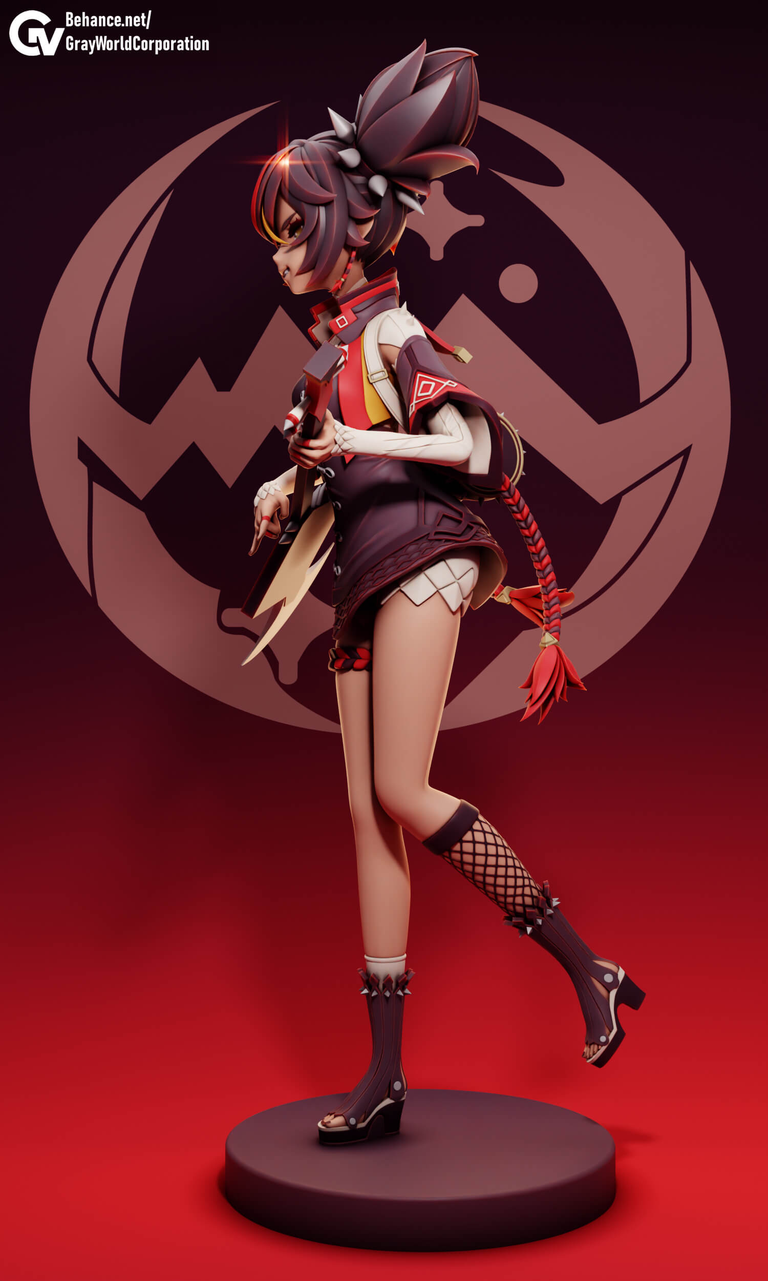 Xinyan - Genshin Impact 3D Model by Gray World Corporation