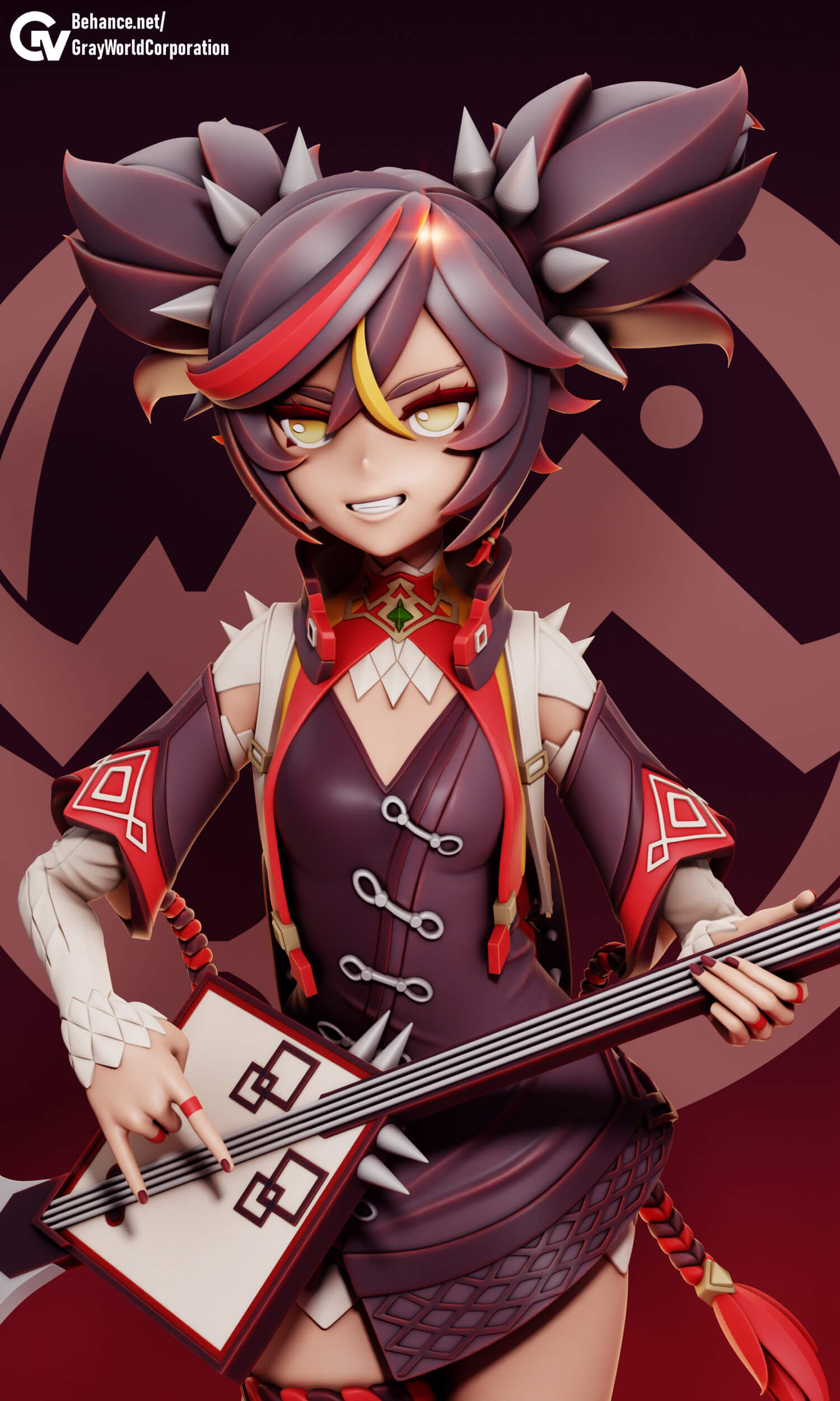 Xinyan - Genshin Impact 3D Print Model by Gray World Corporation