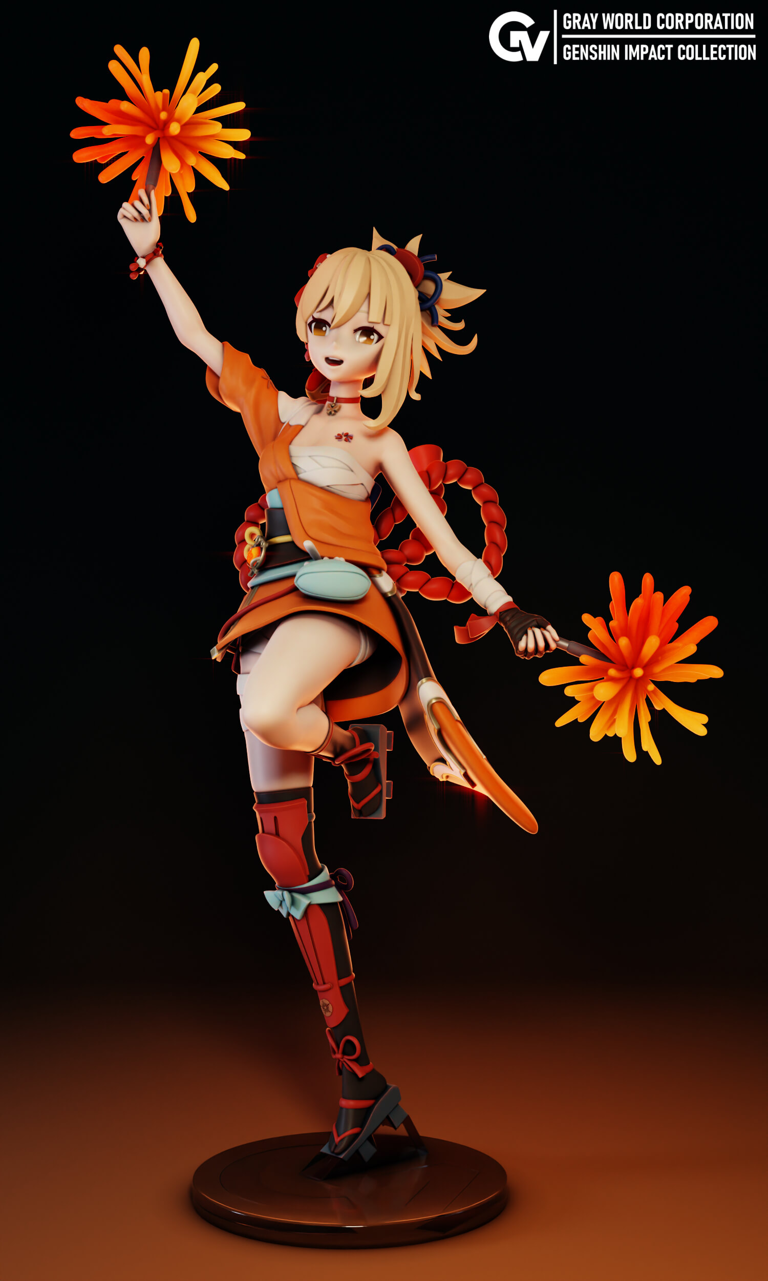 Yoimiya - Genshin Impact 3D Model by Gray World Corporation