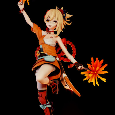 Yoimiya - Genshin Impact 3D Model by Gray World Corporation