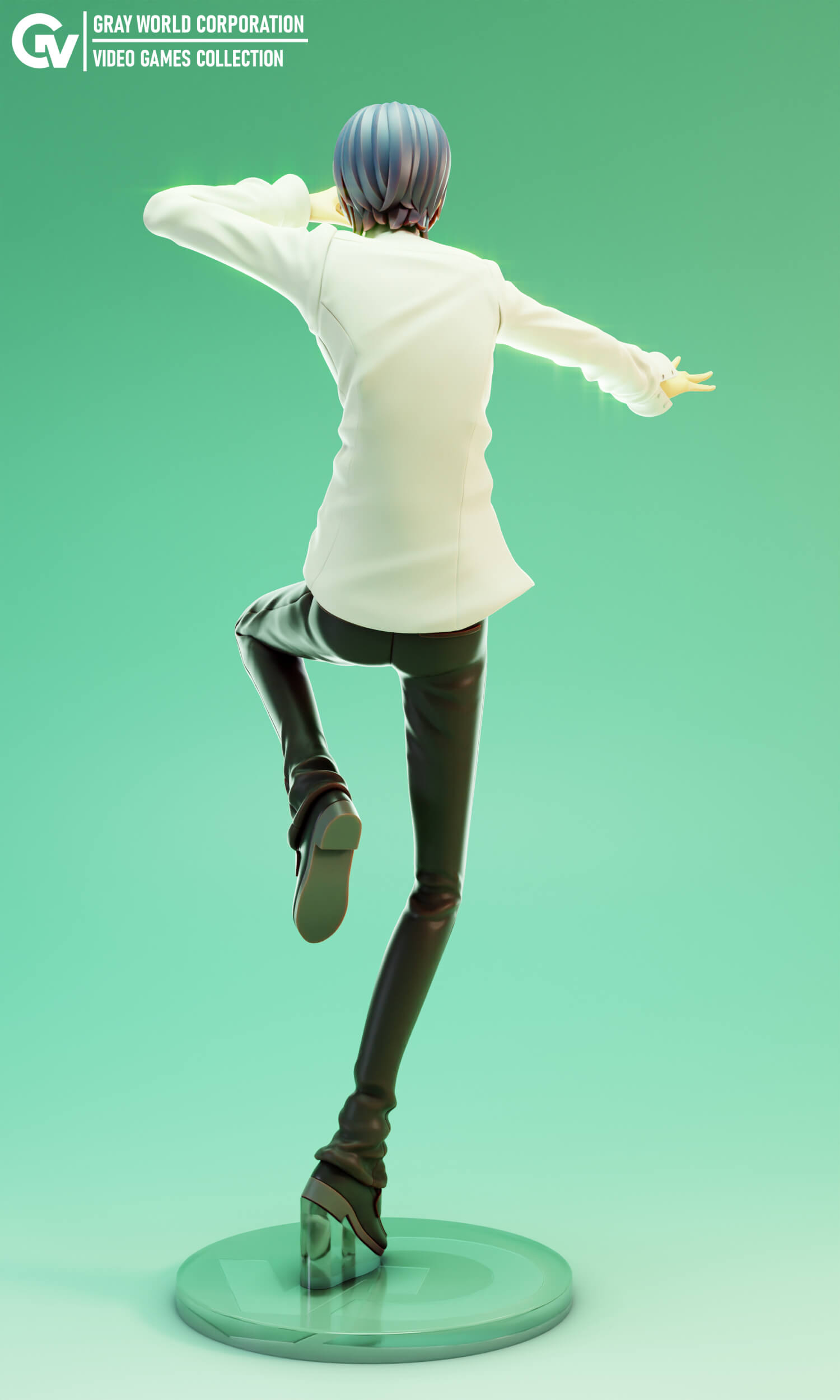 Yusuke Kitagawa - Persona 3D Print Model by Gray World Corporation