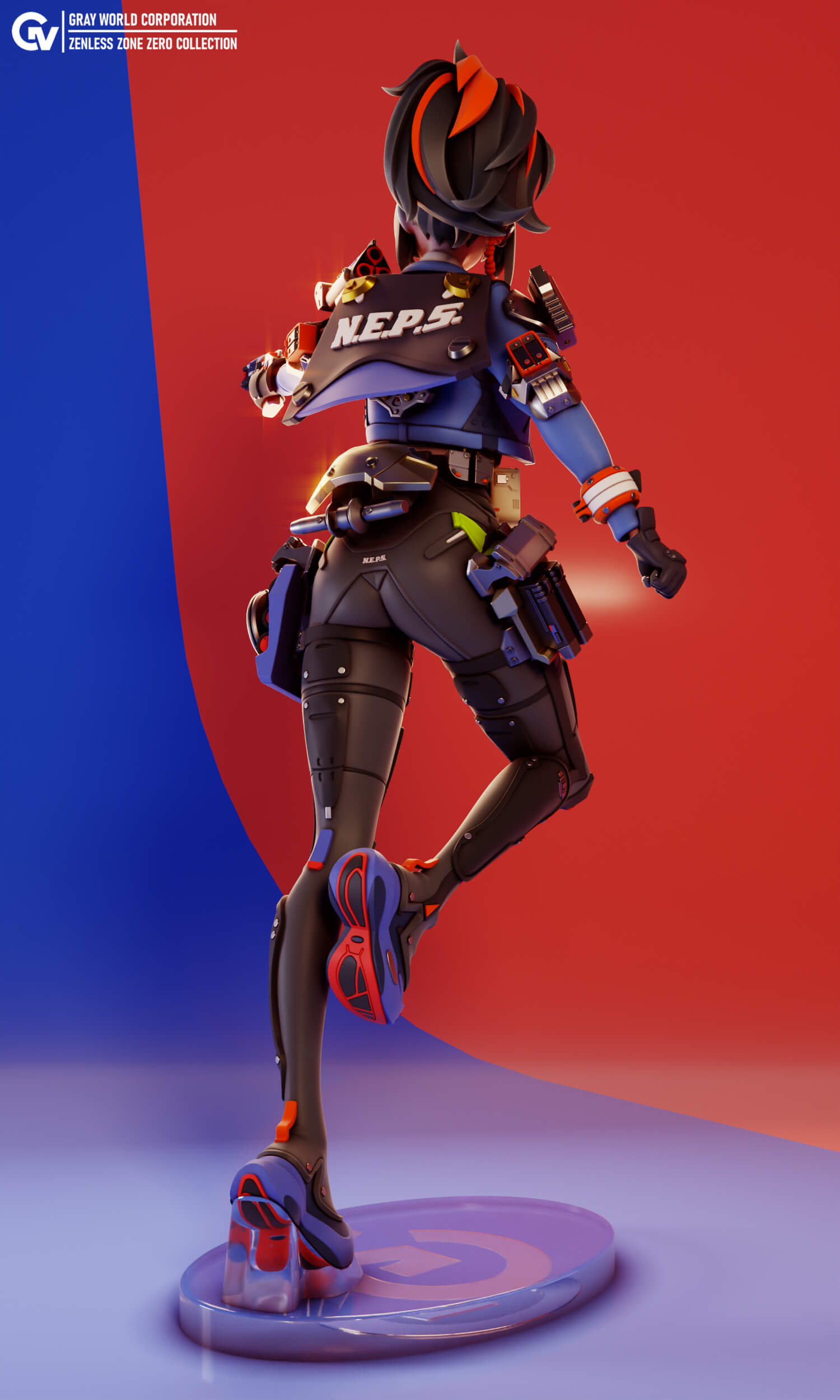 Zhu Yuan - Zenless Zone Zero 3D Model by Gray World Corporation