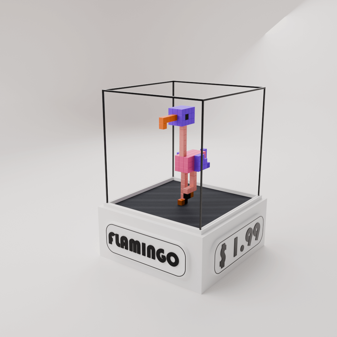 Isometric Voxel Animal Pack 3D Render by GreatDesignerSoftware