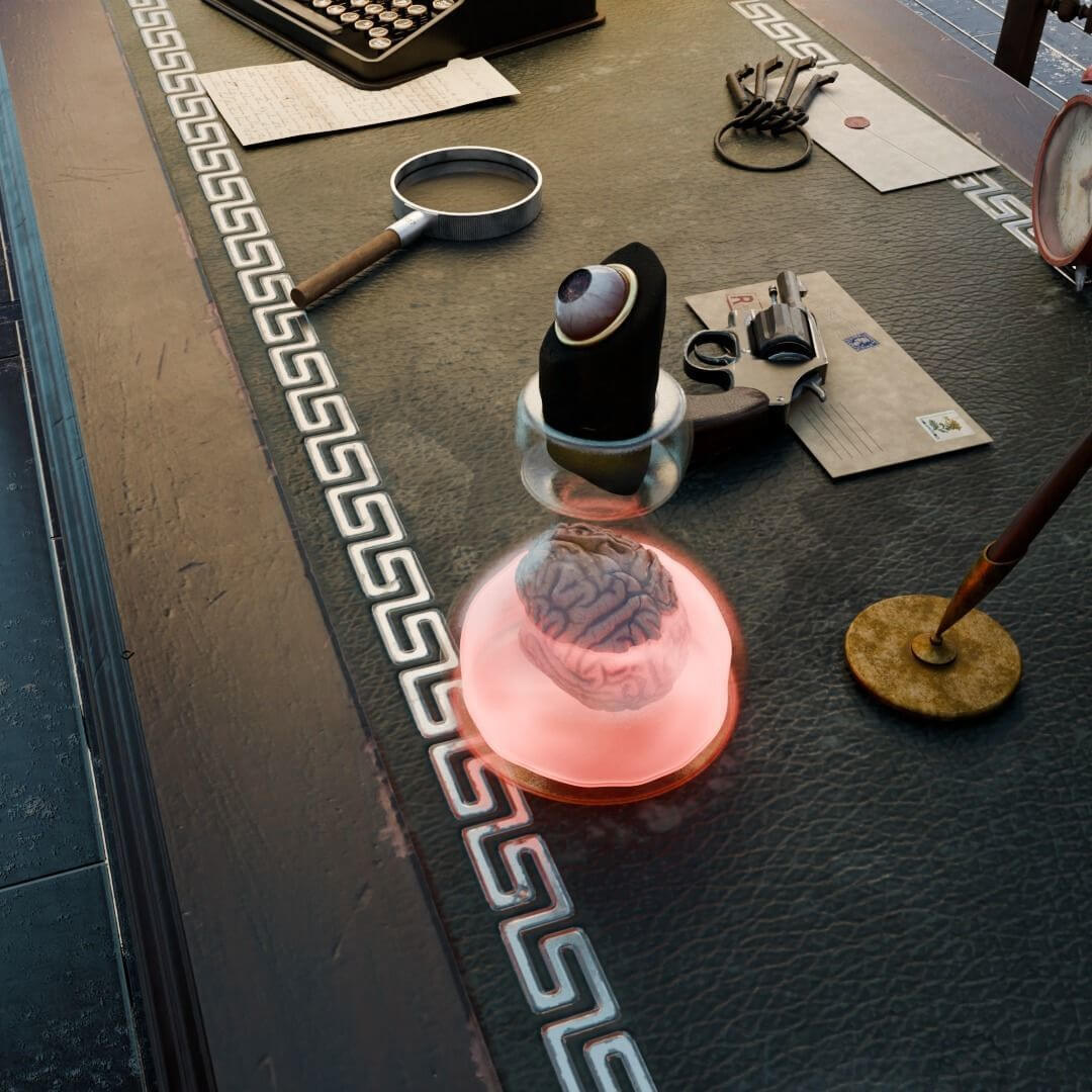 Potion Brain MindEye Elixir 3D Render by GreatDesignerSoftware