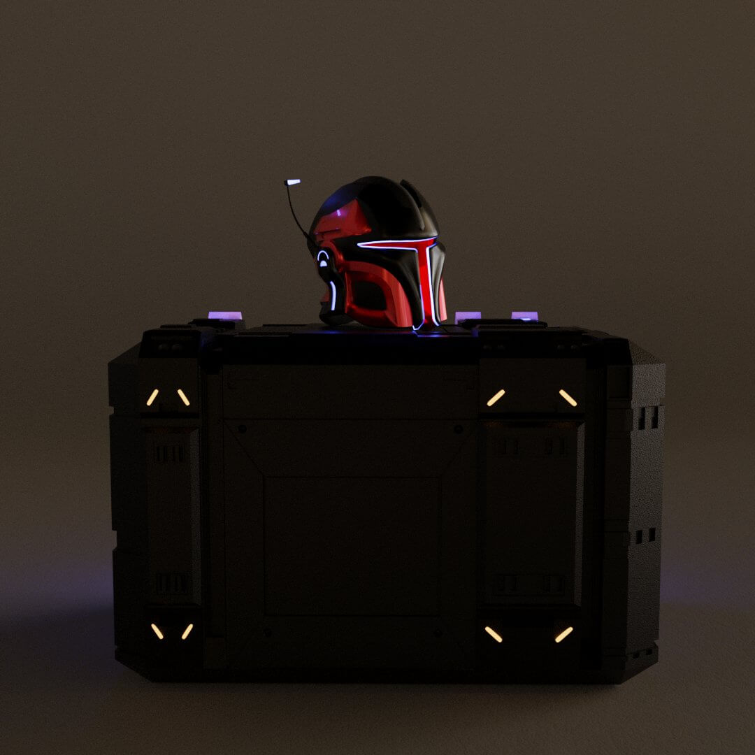 Sci Fi Helmet Box - 3D Model by GreatDesignerSoftware