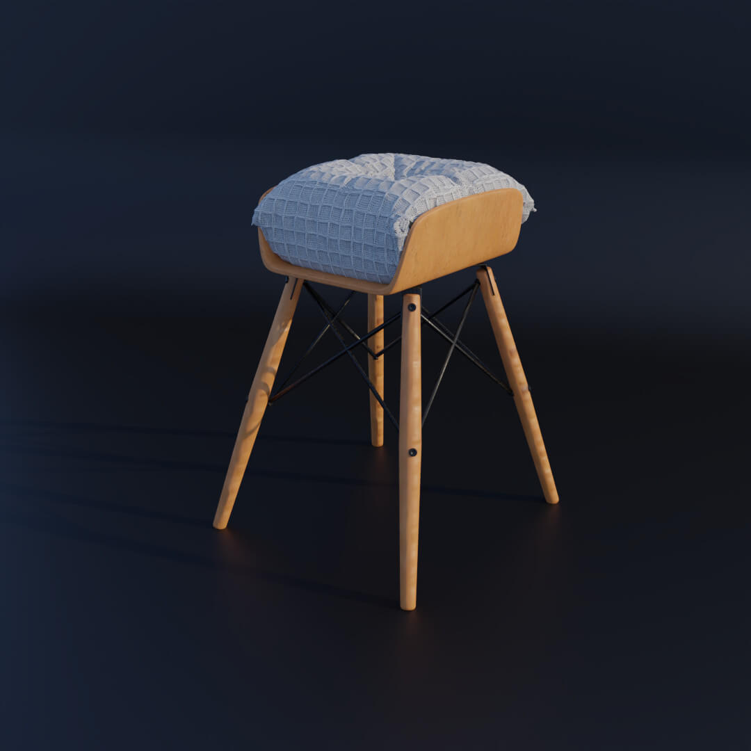 Stool Eames Eiffel - 3D Model by GreatDesignerSoftware