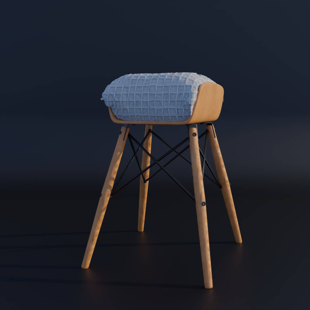 Stool Eames Eiffel - 3D Model by GreatDesignerSoftware