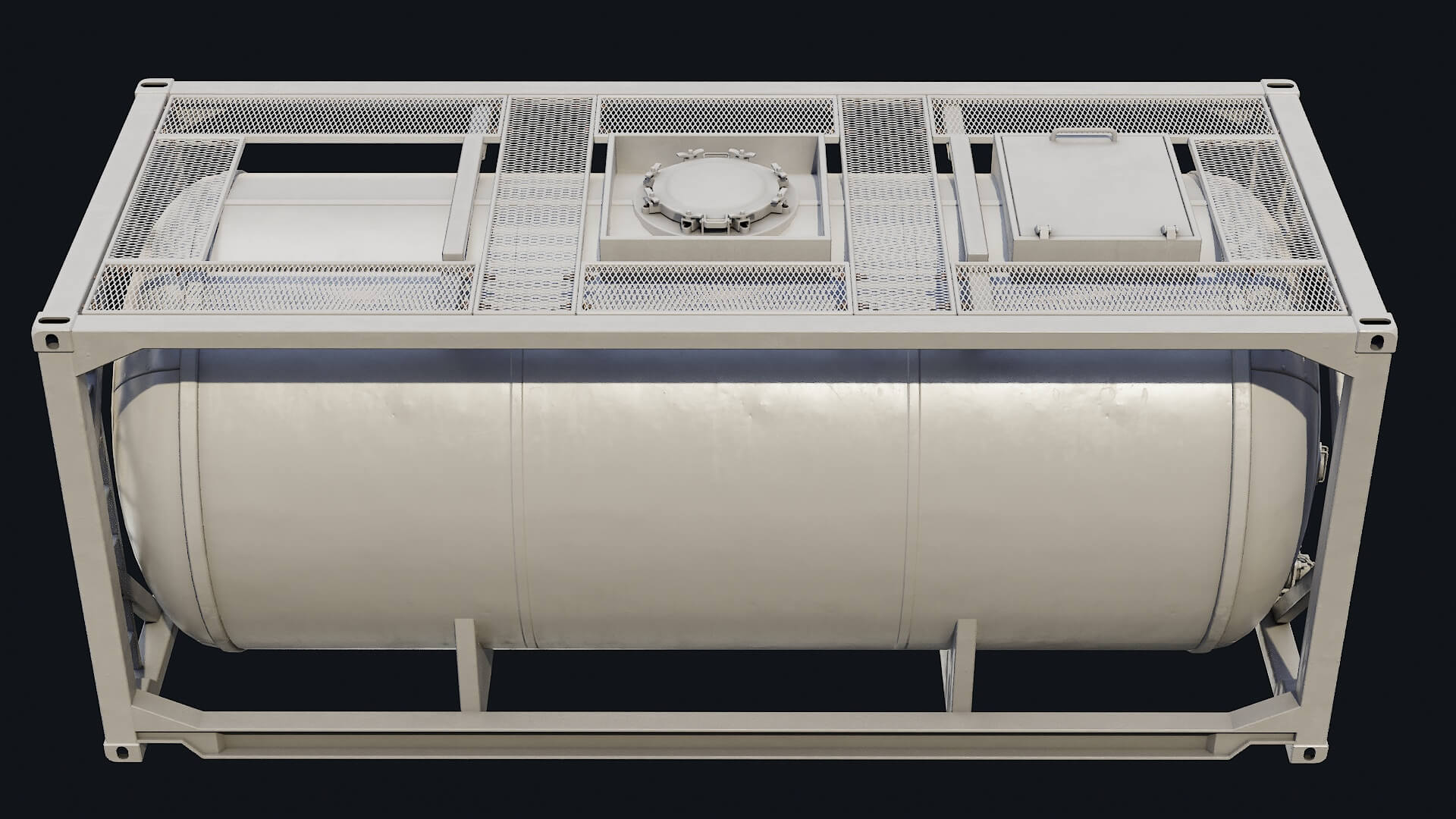 ISO Tank Container - Game Ready PBR 3D Model by Greavsie93