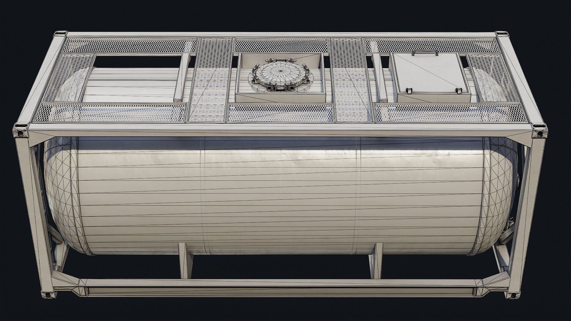 ISO Tank Container - Game Ready PBR 3D Model by Greavsie93