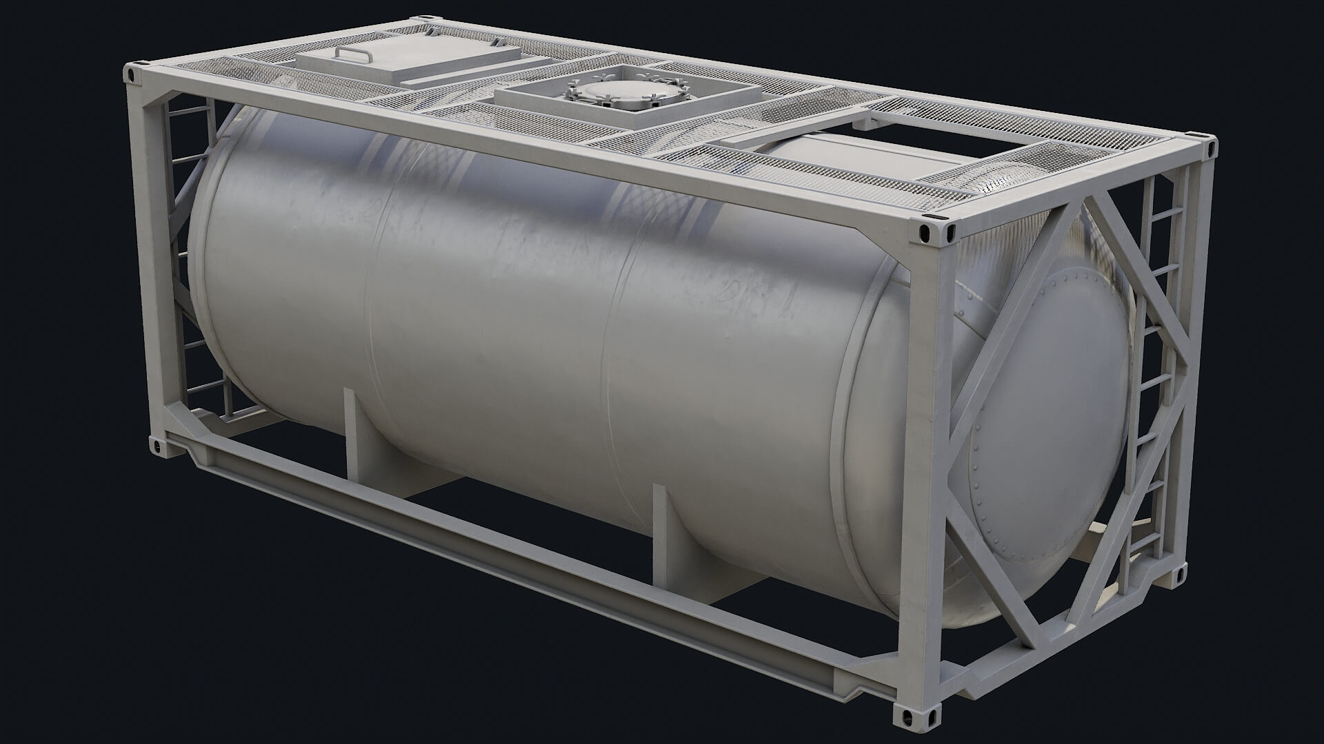 ISO Tank Container - Game Ready PBR 3D Model by Greavsie93