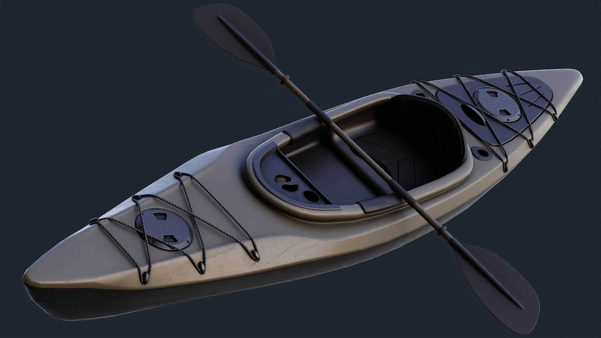 Kayak - Game Ready PBR 3D Model by Greavsie93