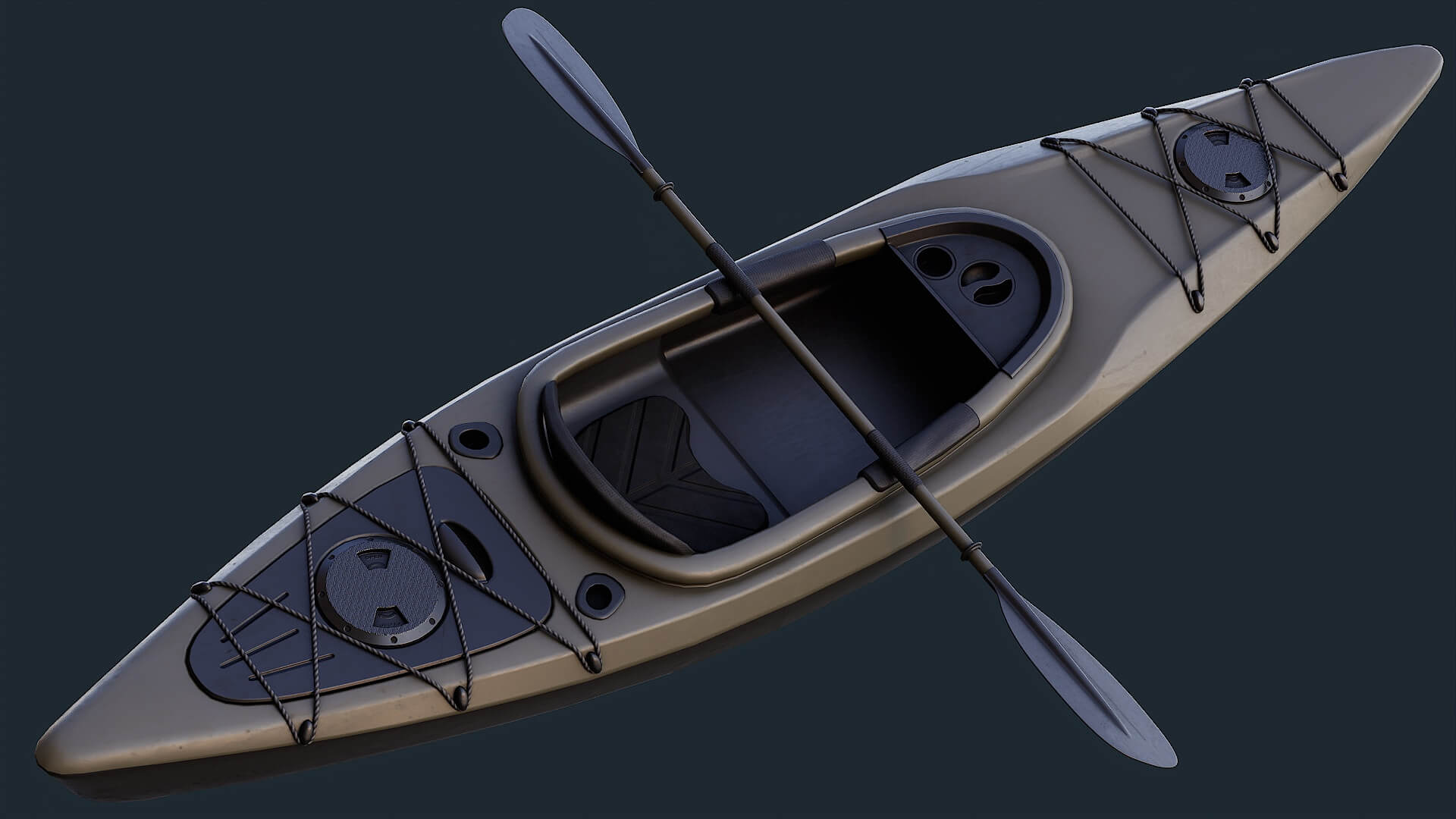 Kayak - Game Ready PBR 3D Model by Greavsie93