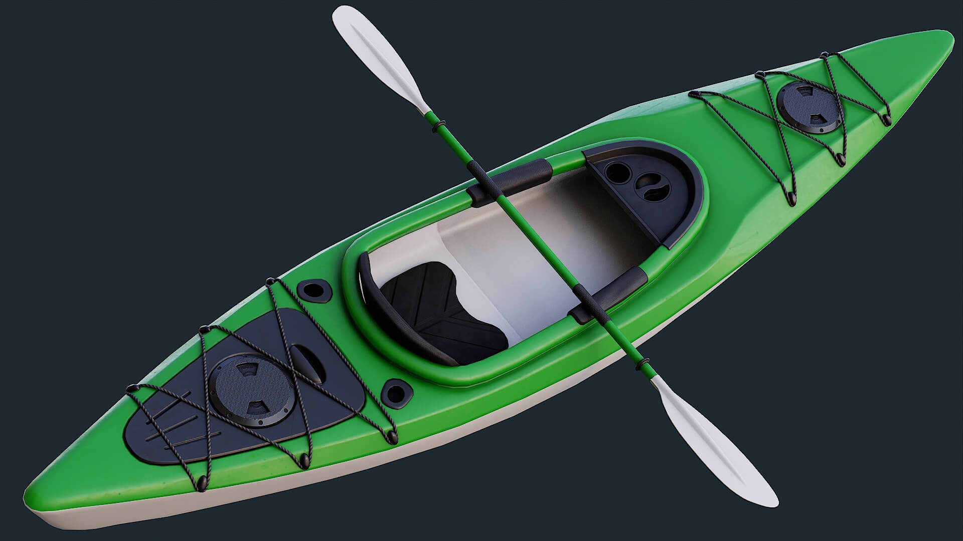 Kayak - Game Ready PBR 3D Model by Greavsie93