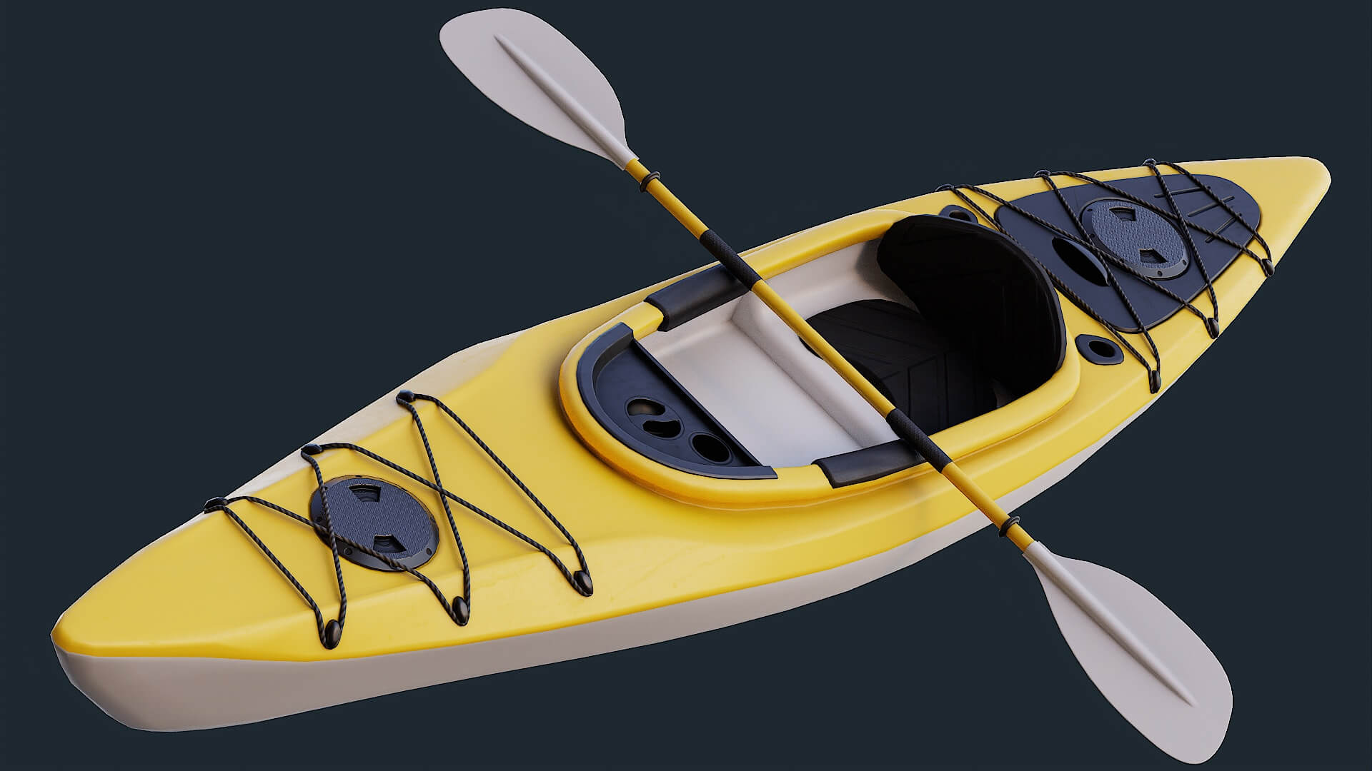 Kayak - Game Ready PBR 3D Model by Greavsie93