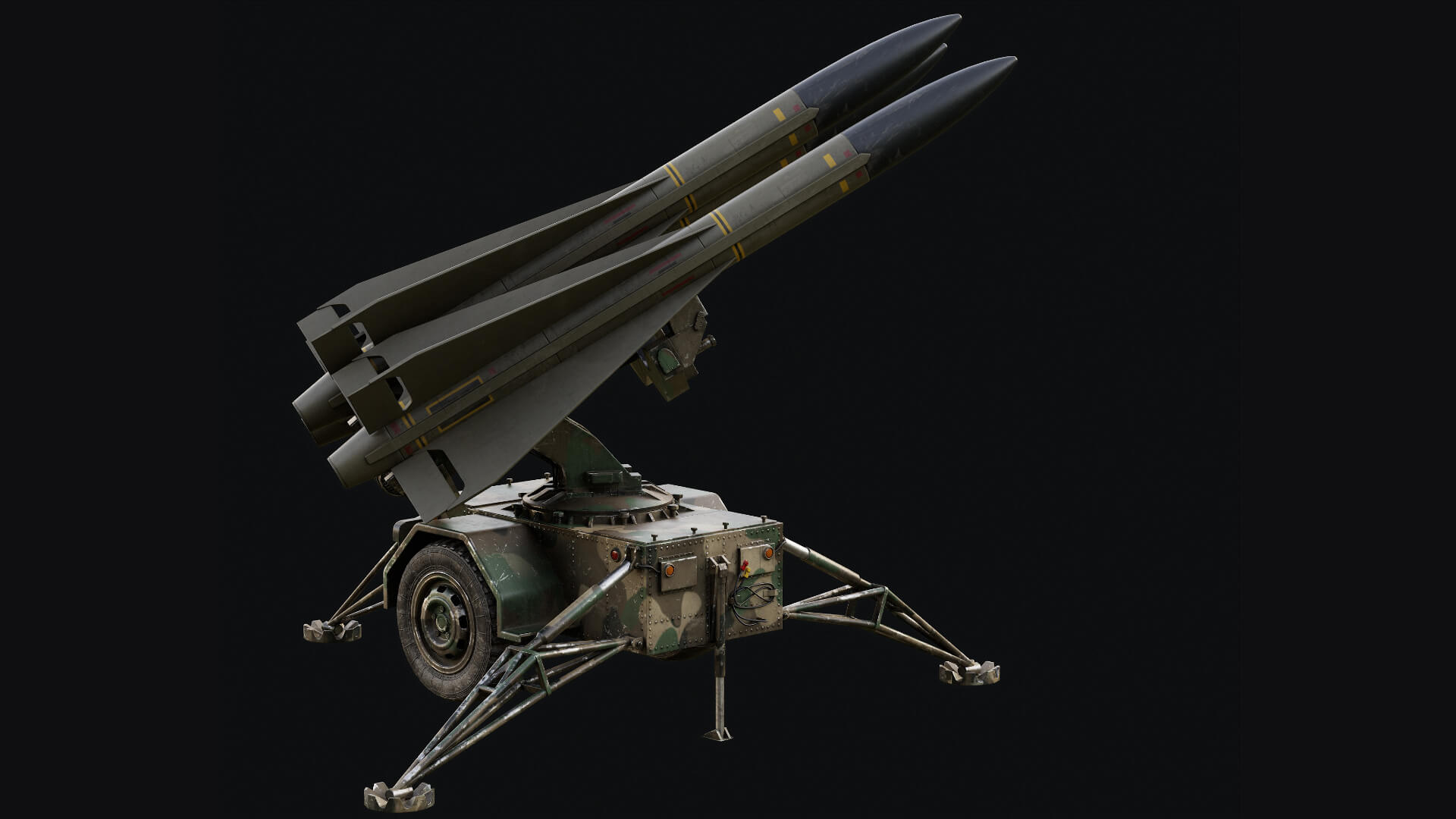 Missile Launcher - Game Ready PBR 3D Model by Greavsie93