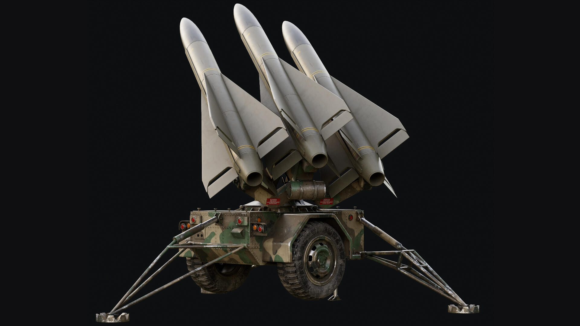 Missile Launcher - Game Ready PBR 3D Model by Greavsie93