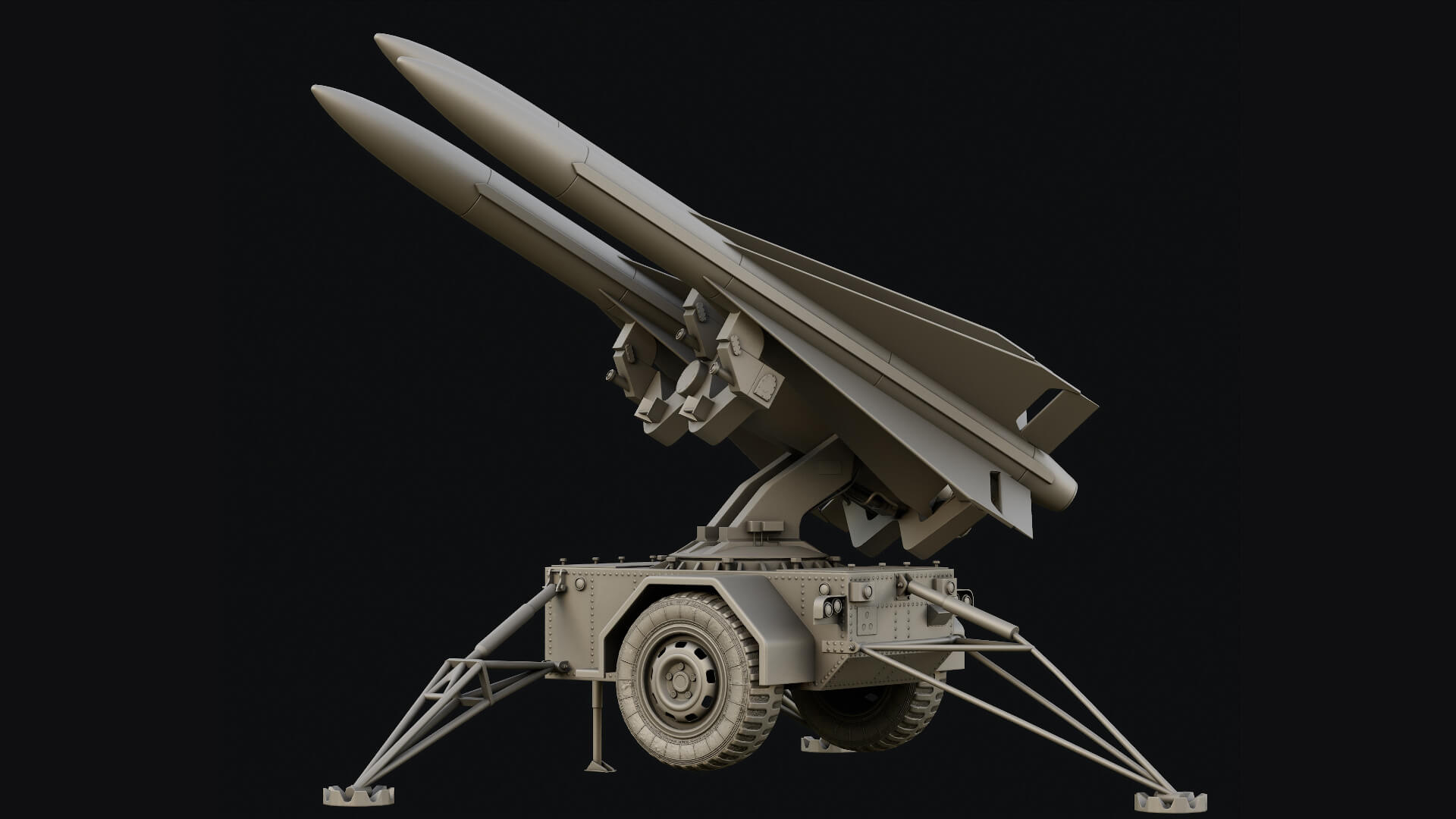 Missile Launcher - Game Ready PBR 3D Model by Greavsie93