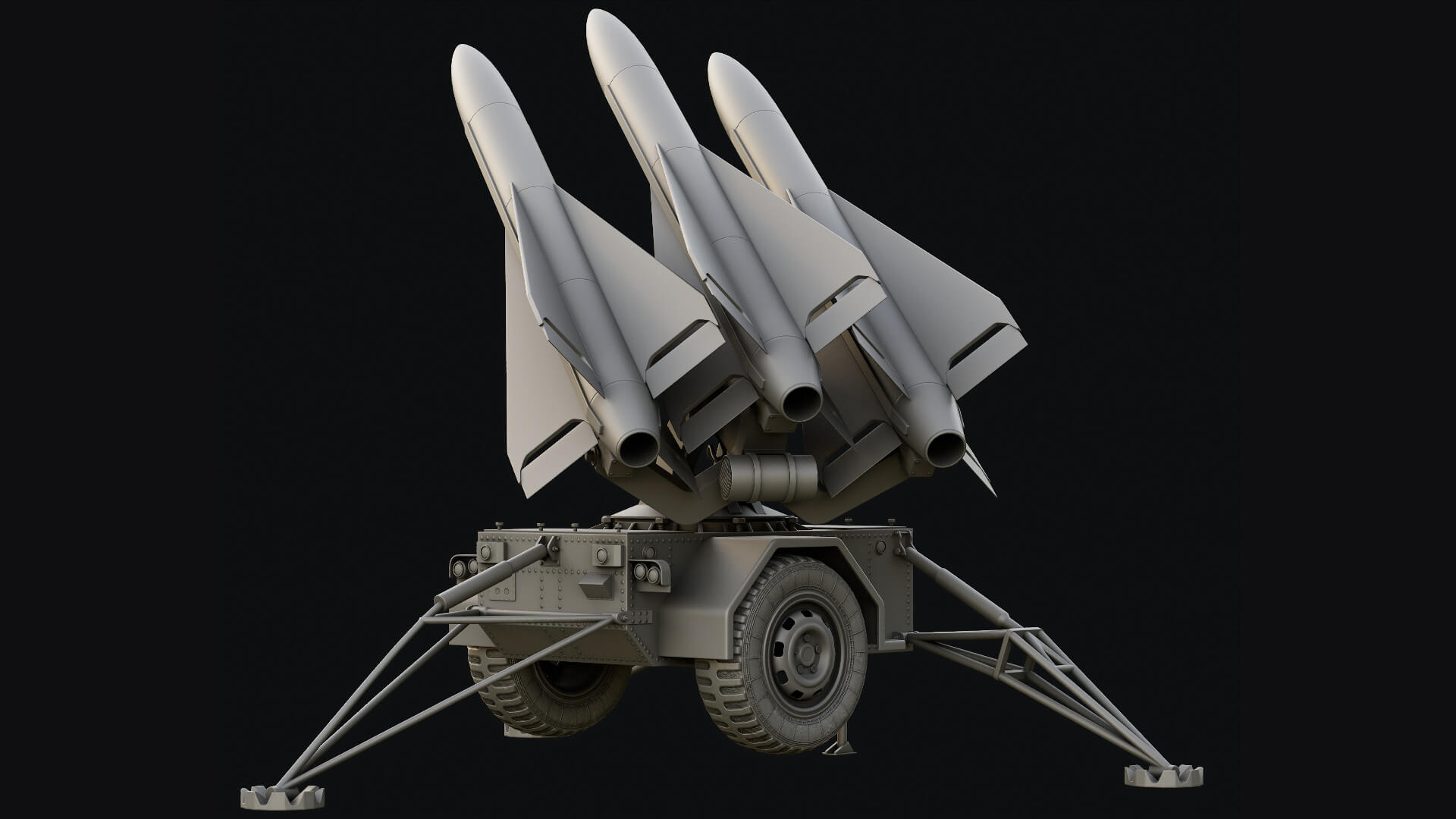 Missile Launcher - Game Ready PBR 3D Model by Greavsie93