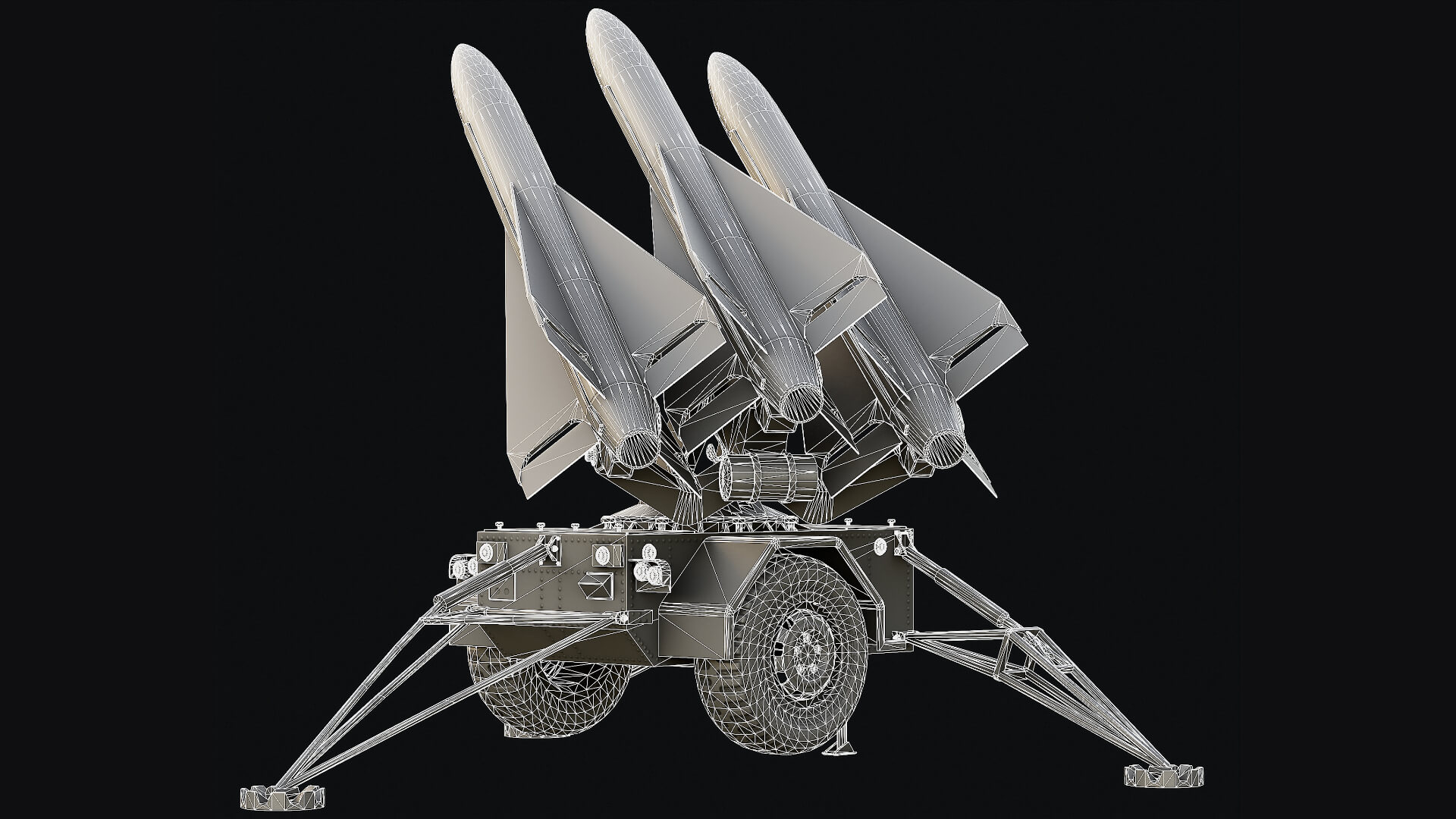 Missile Launcher - Game Ready PBR 3D Model by Greavsie93