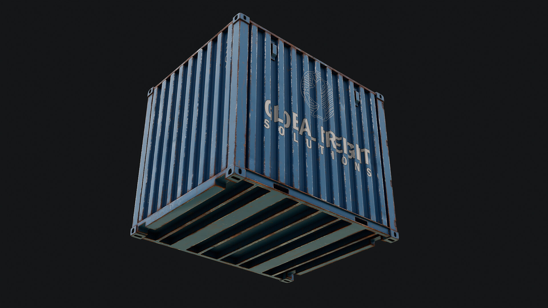 Shipping Container 10ft - Game Ready PBR 3D Model by Greavsie93