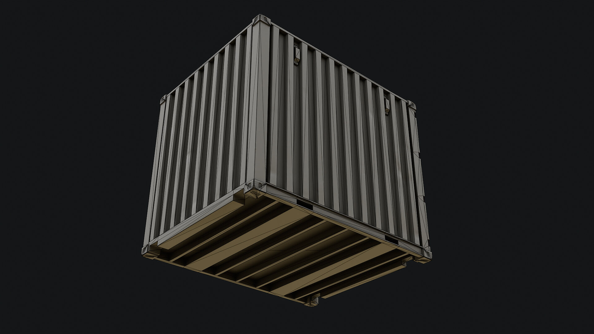 Shipping Container 10ft - Game Ready PBR 3D Model by Greavsie93