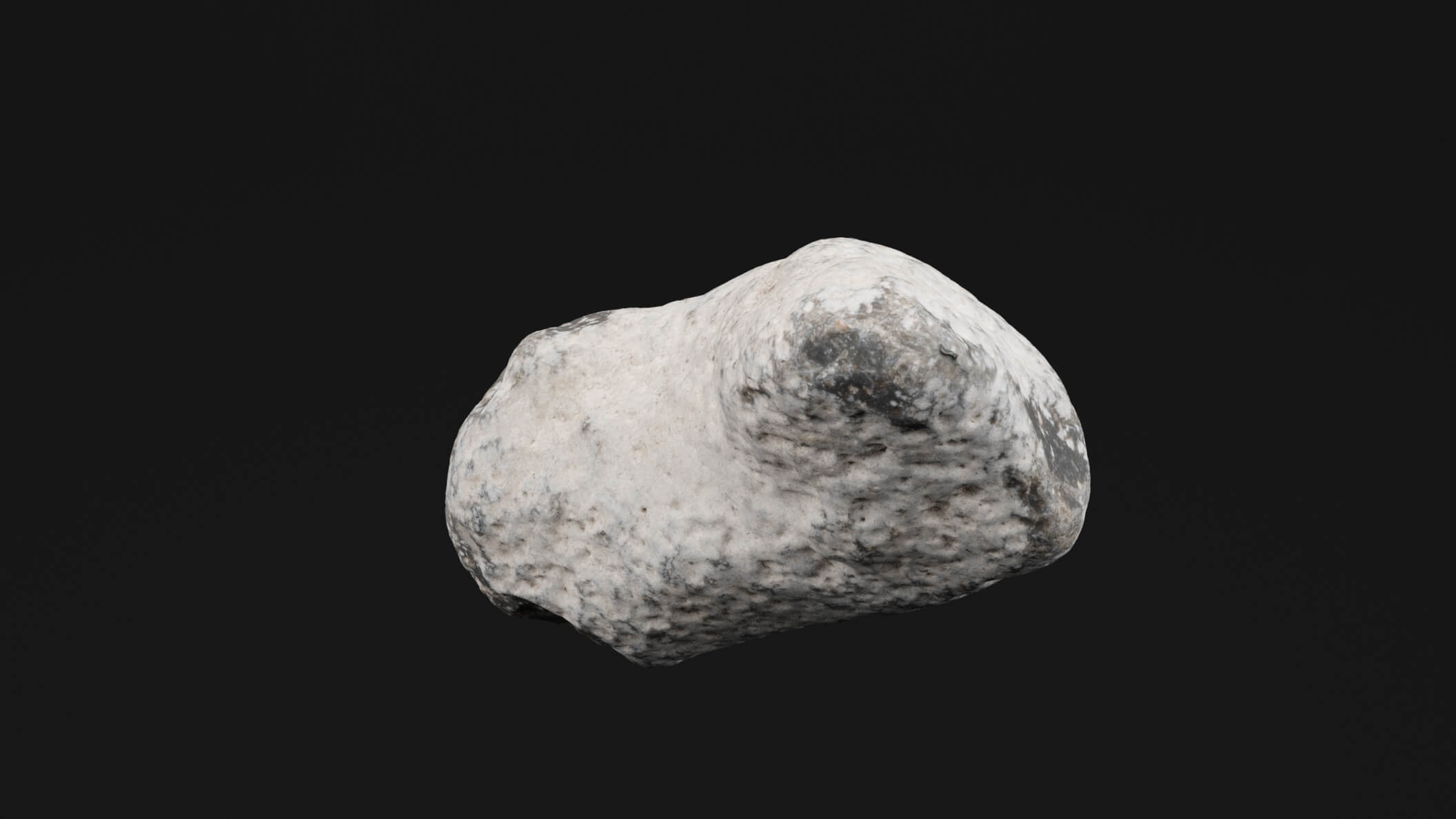 Black and White Pebble - 3D Model by Green Lander