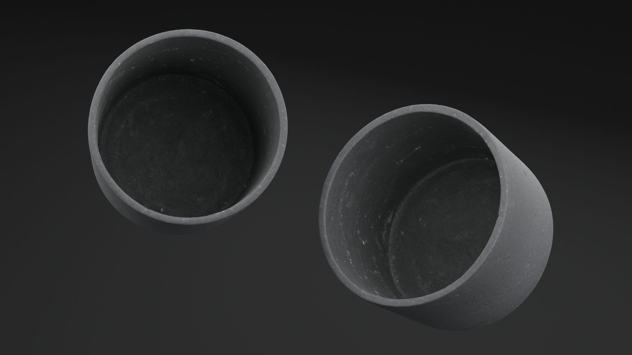 Black Empty Planter - 3D Model by Green Lander