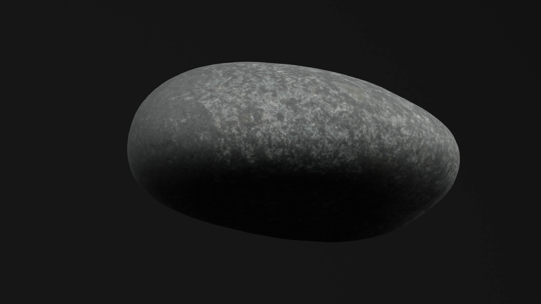 Black Pebble - 3D Model by Green Lander