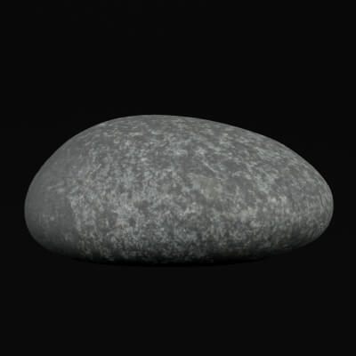 Black Pebble - 3D Model by Green Lander