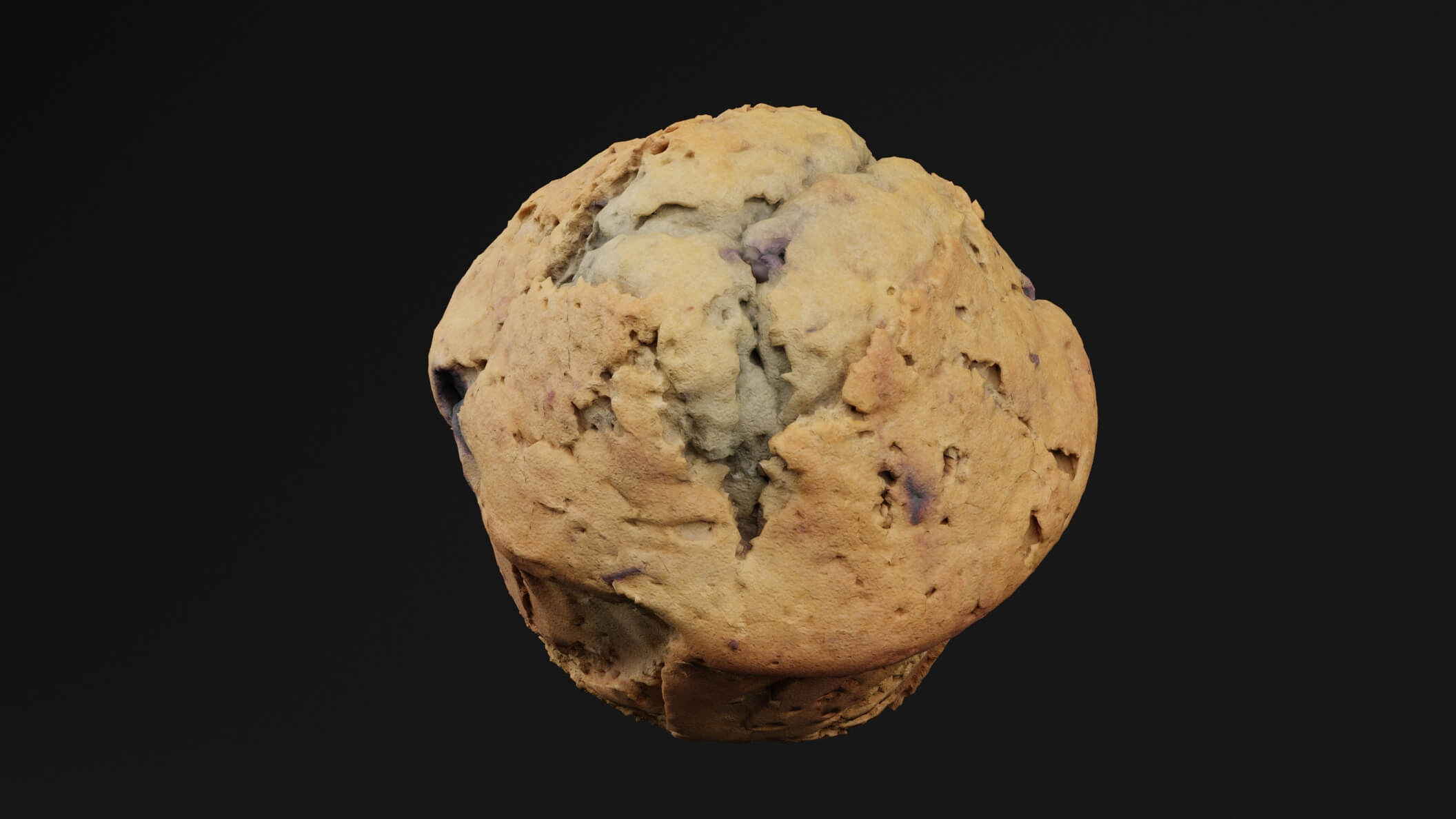 Bluberry Muffin - 3D Model by Green Lander