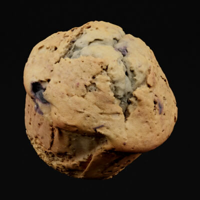 Bluberry Muffin - 3D Model by Green Lander