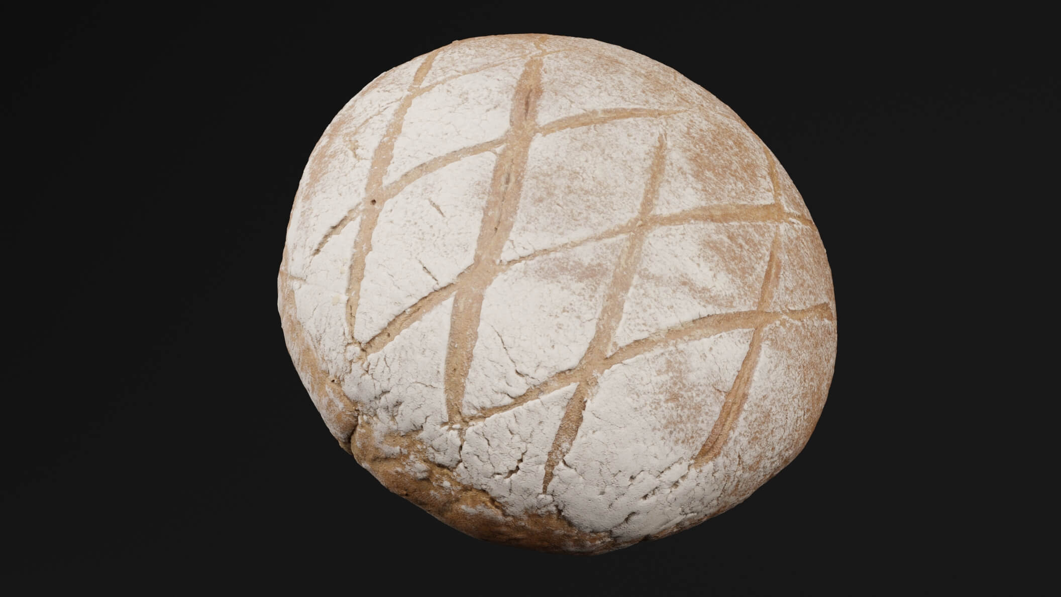 Baked Realistic Bread - 3D Model by Green Lander