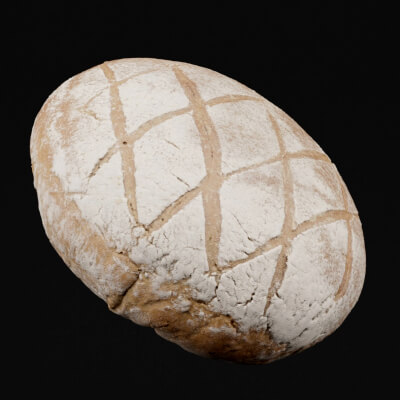 Baked Realistic Bread - 3D Model by Green Lander