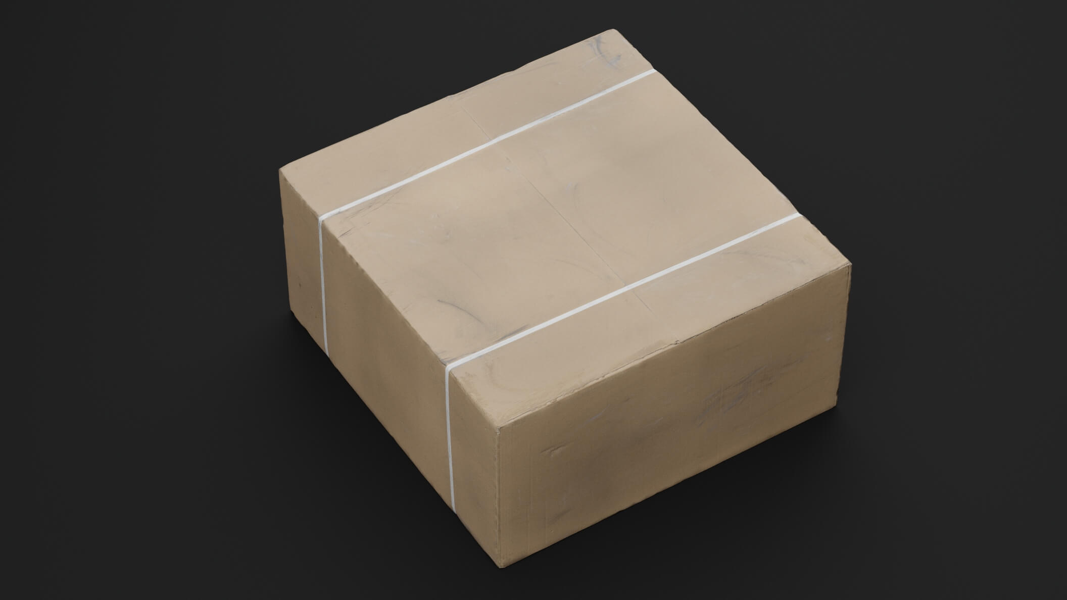 Cardboard Box - 3D Model by Green Lander