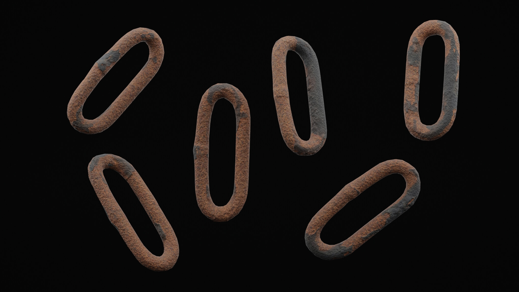 Single Chain Link - 3D Model by Green Lander