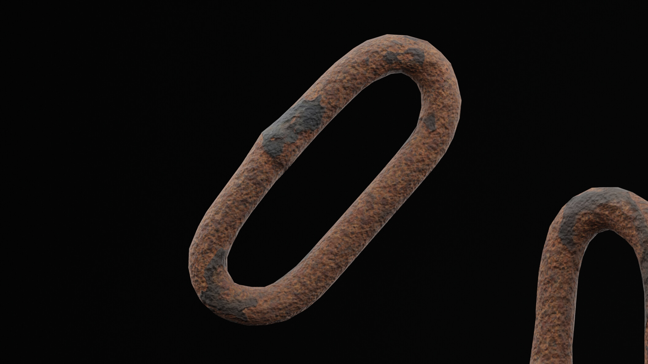 Single Chain Link - 3D Model by Green Lander