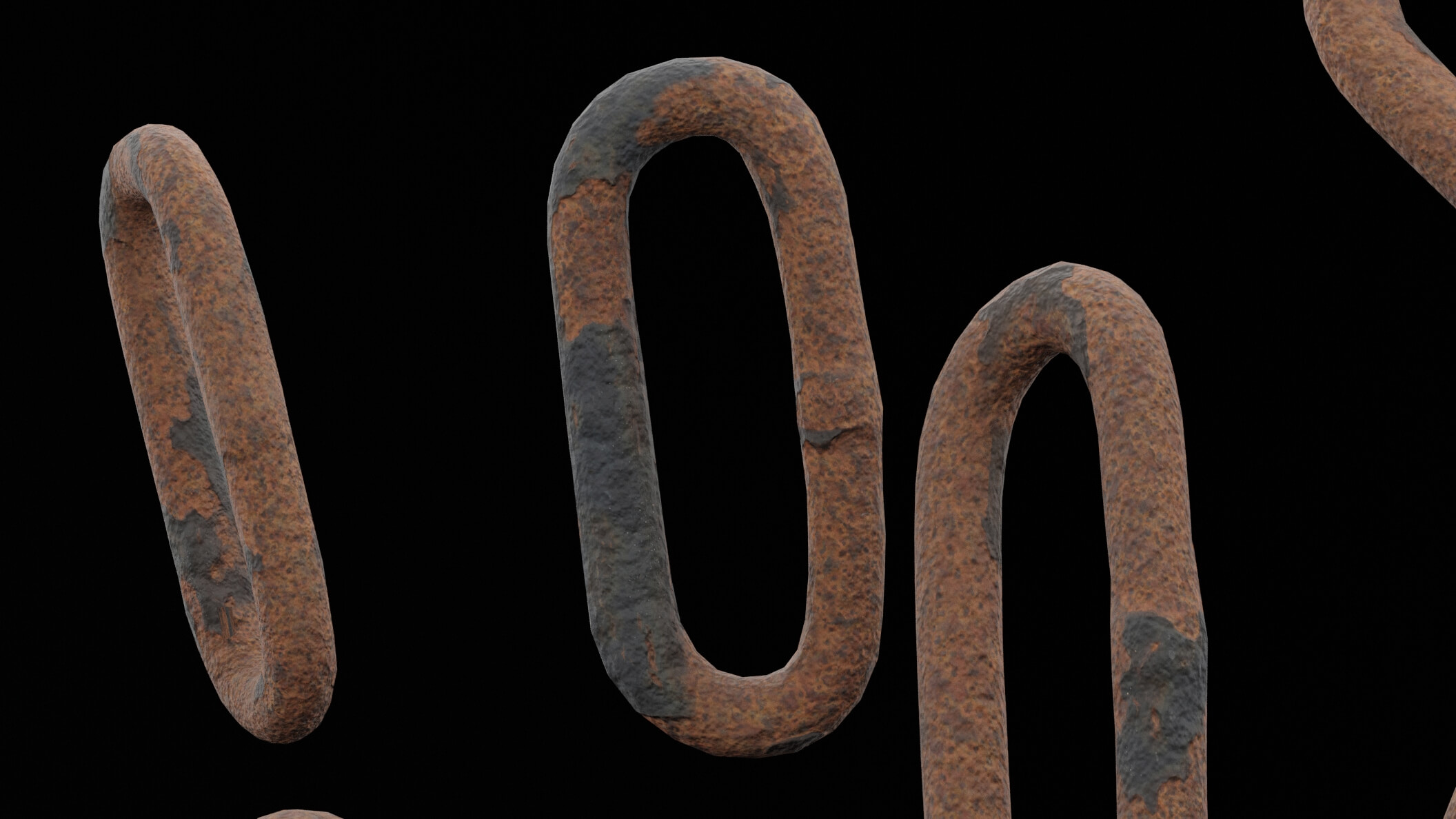 Single Chain Link - 3D Model by Green Lander